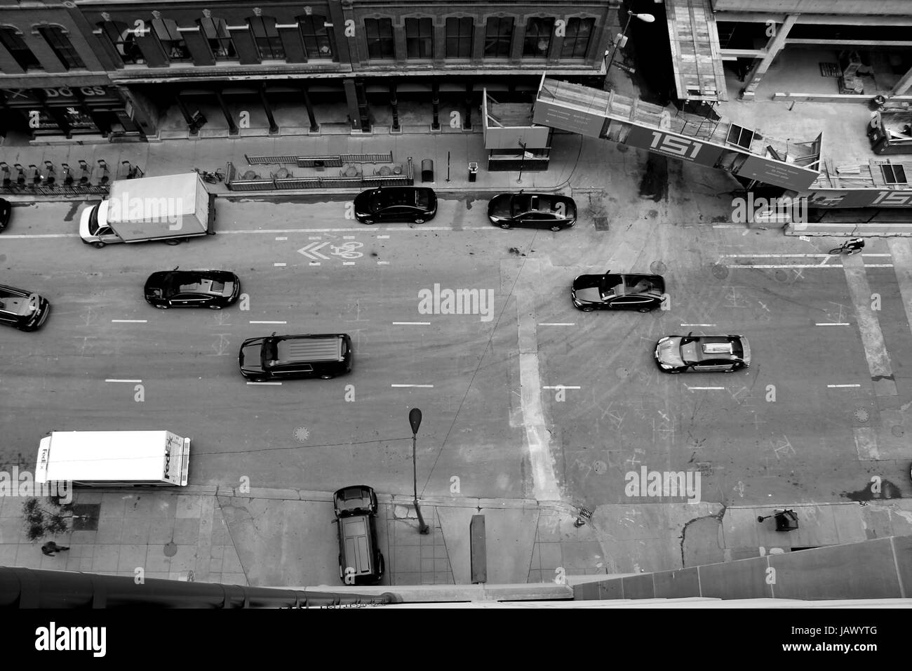 Franklin Street in downtown Chicago Stock Photo - Alamy