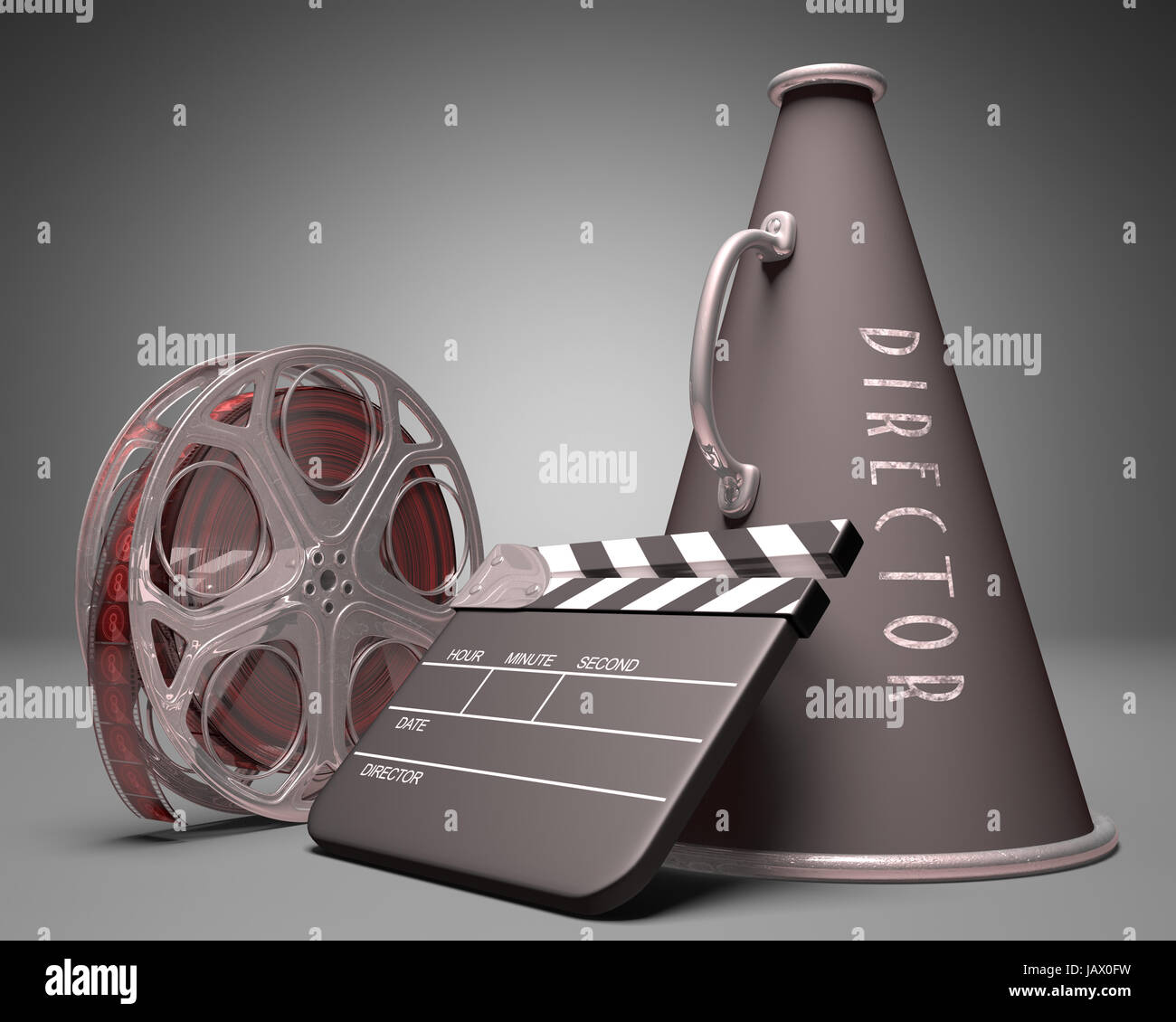 Important objects in the use of film industry and entertainment Stock ...