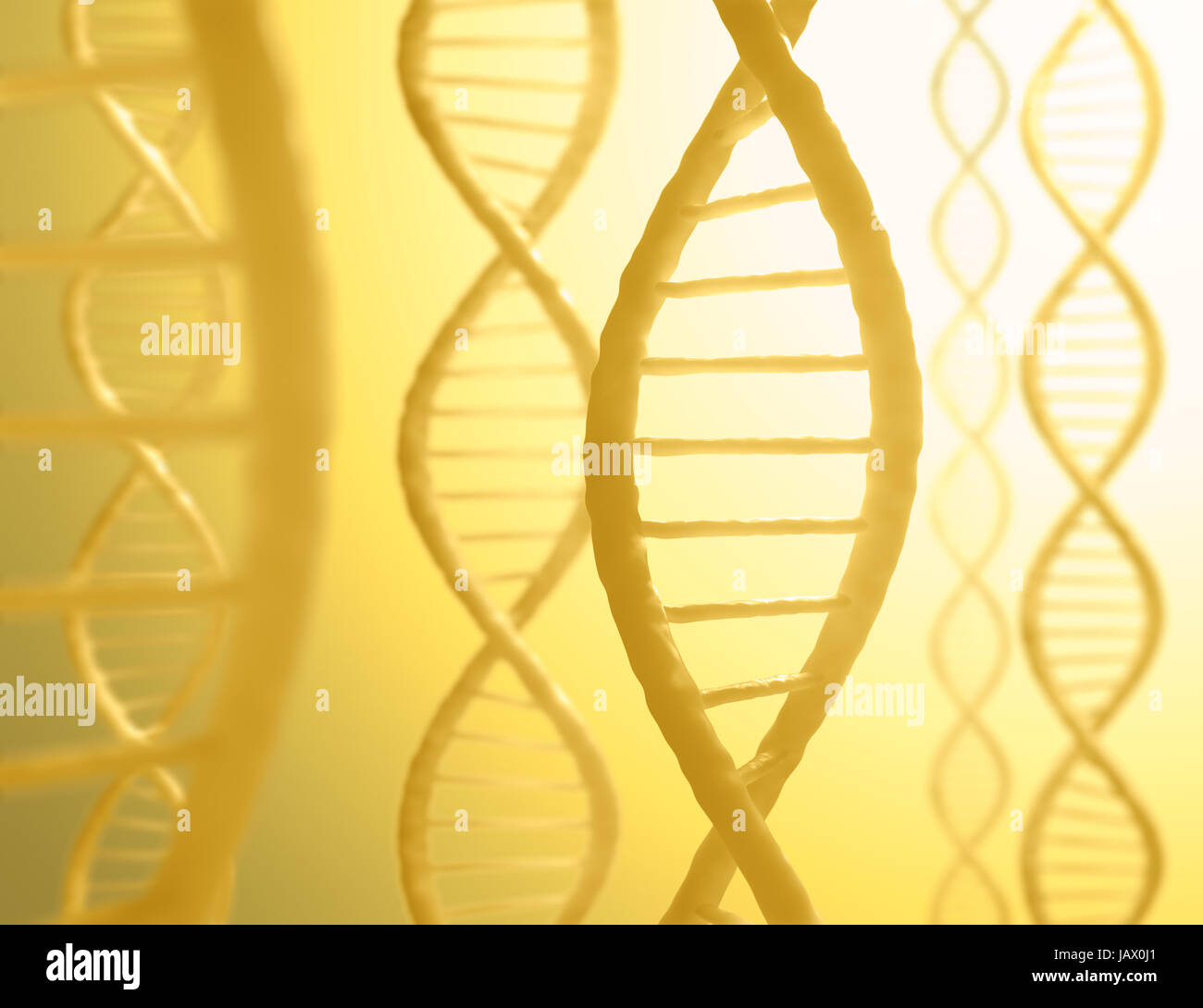 DNA sequences in parallel with a light in the background Stock Photo ...