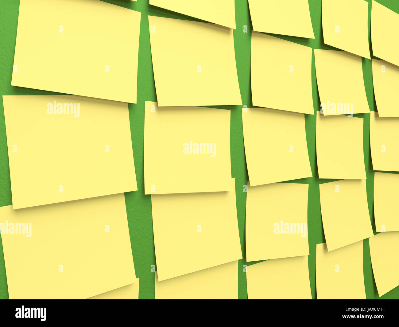 Several post-it stuck on the blackboard Stock Photo - Alamy