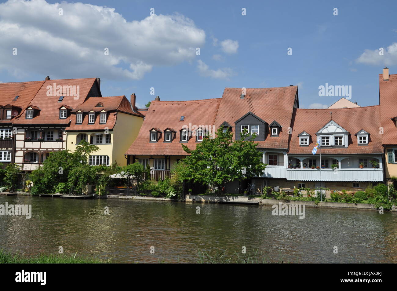 Regnitz, Bamberg, franken, bayern, fluss, bach, schiff, ausflugsschiff ...