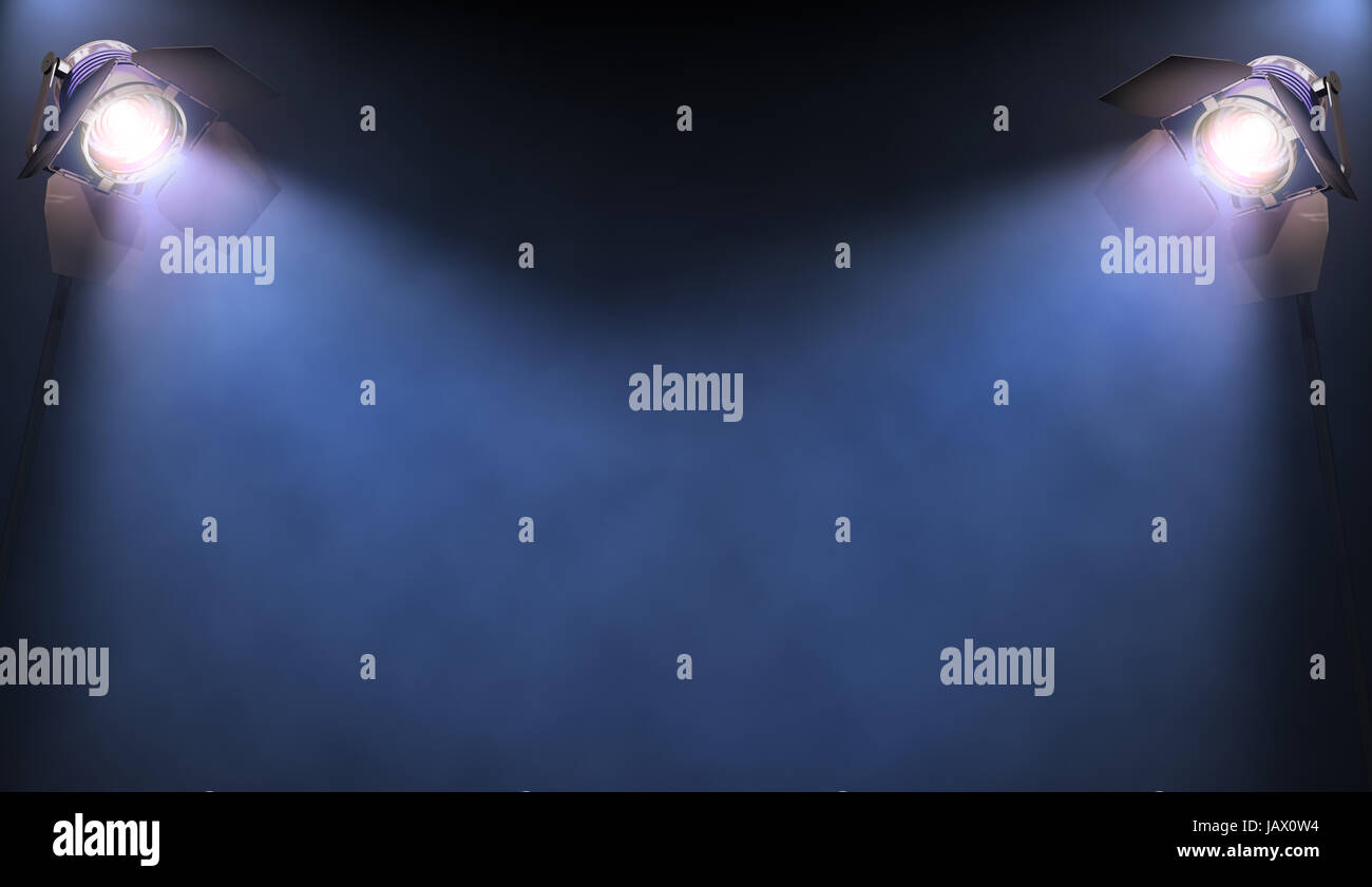 The lights illuminate the area where someone or something important is ...