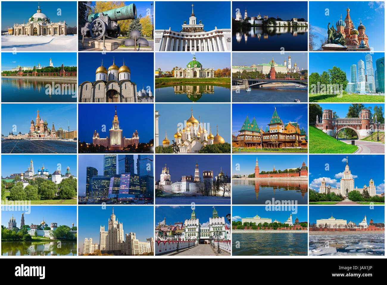 Collection of beautiful photos in Moscow, Russia Stock Photo - Alamy