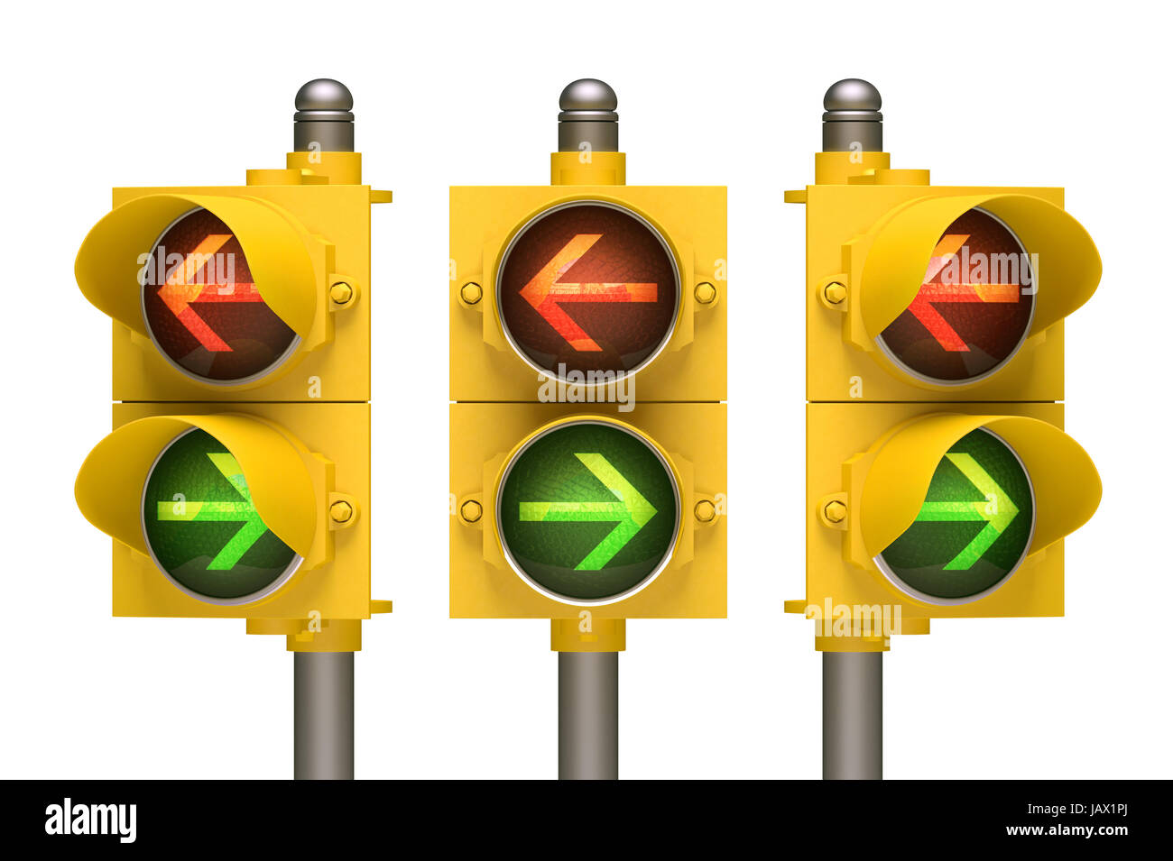 Traffic light over white background, easy to isolate Stock Photo - Alamy