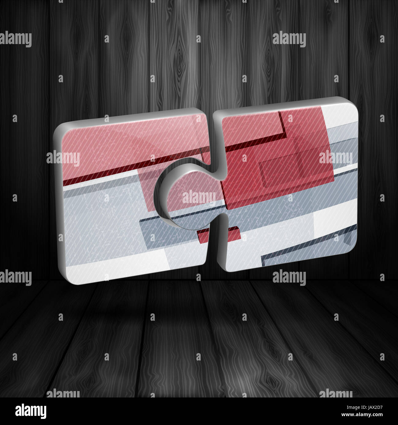 Modern Puzzle Template. Vector Illustration. Eps 10 Stock Photo - Alamy