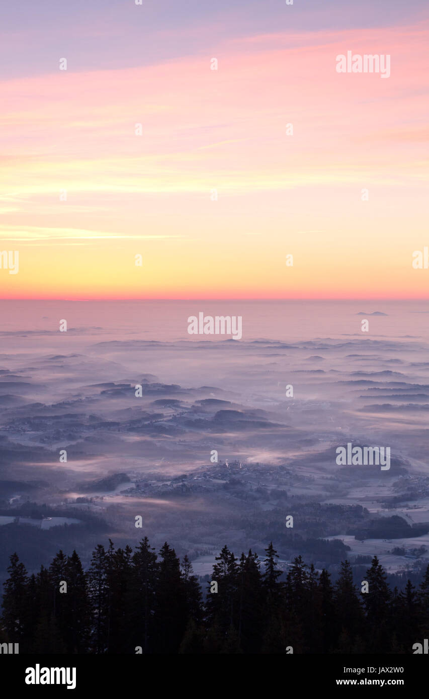 sunrise at the mountain Stock Photo - Alamy