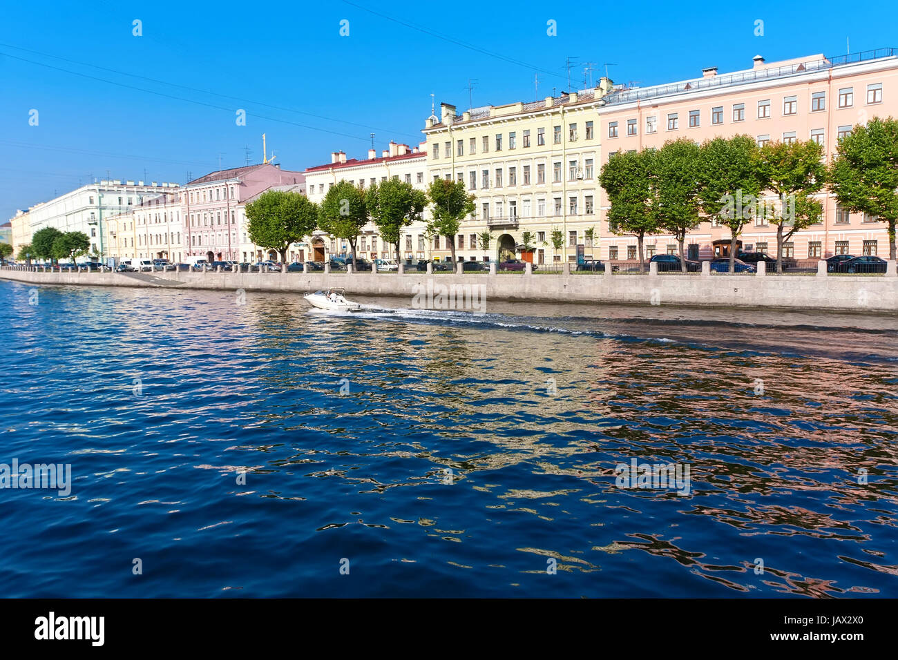 Beautiful view of canal in Saint Petersburg, Russia Stock Photo - Alamy