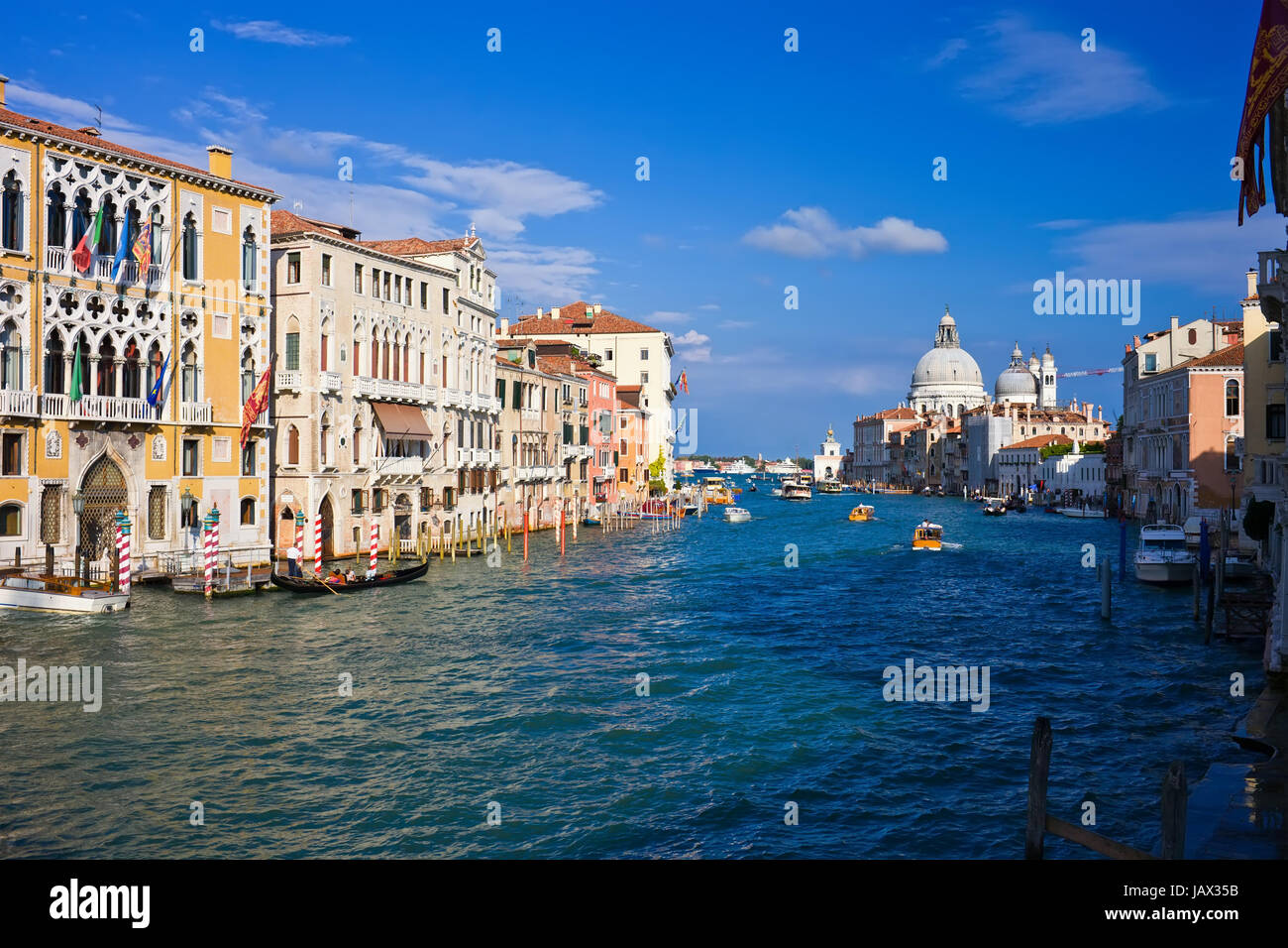 Beautiful view of famous Grand Canal in Venice, Italy Stock Photo - Alamy