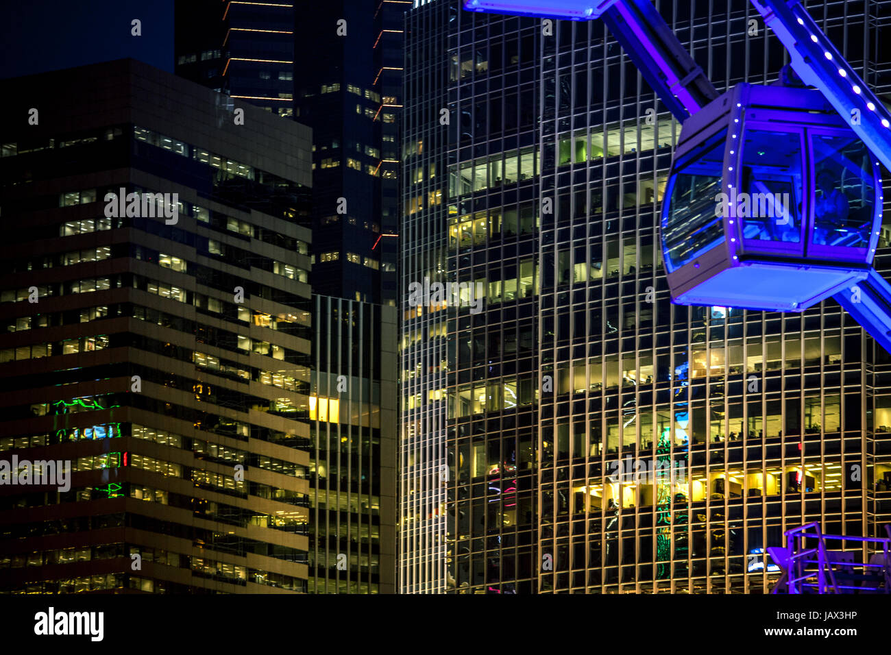Office building window close up at night Stock Photo - Alamy