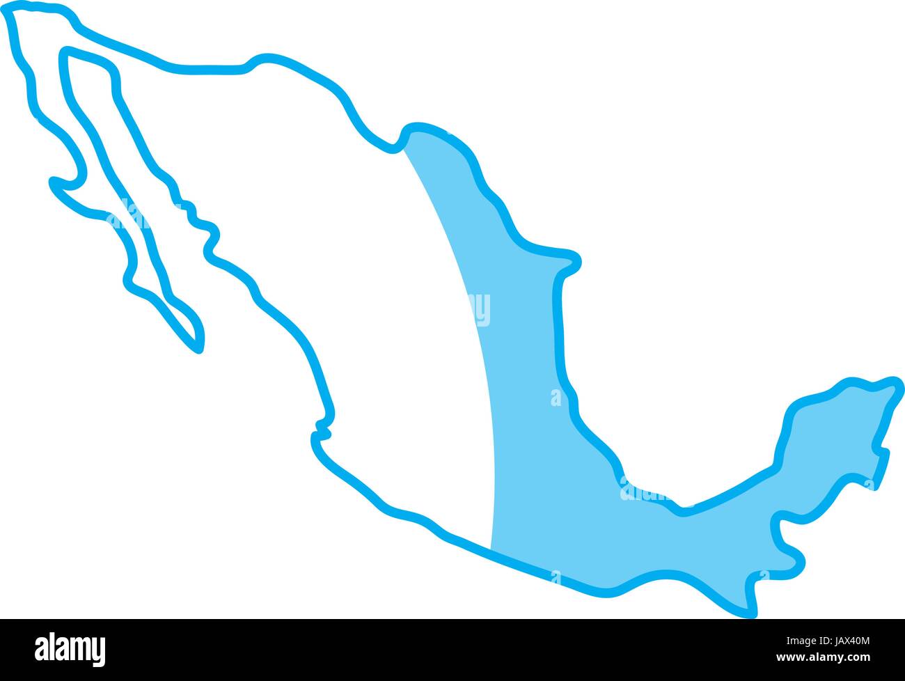 Historic map mexico Stock Vector Images - Alamy