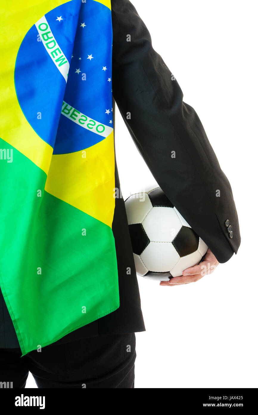 Footballer holding flag hi-res stock photography and images - Alamy