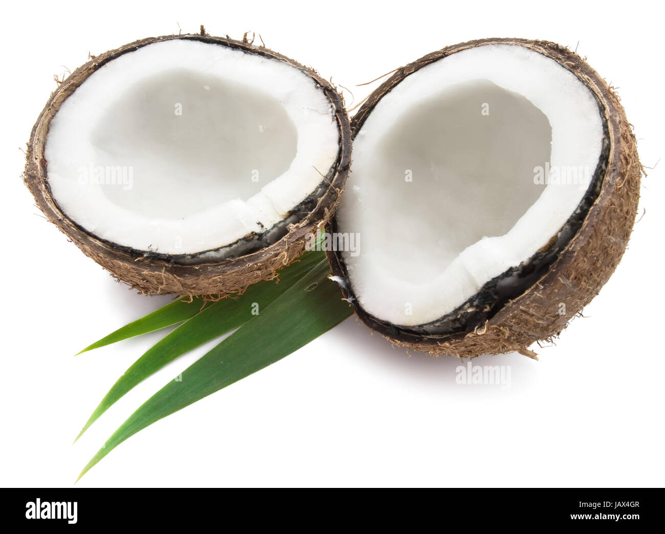 Perfect fresh coconut isolated on white background Stock Photo - Alamy