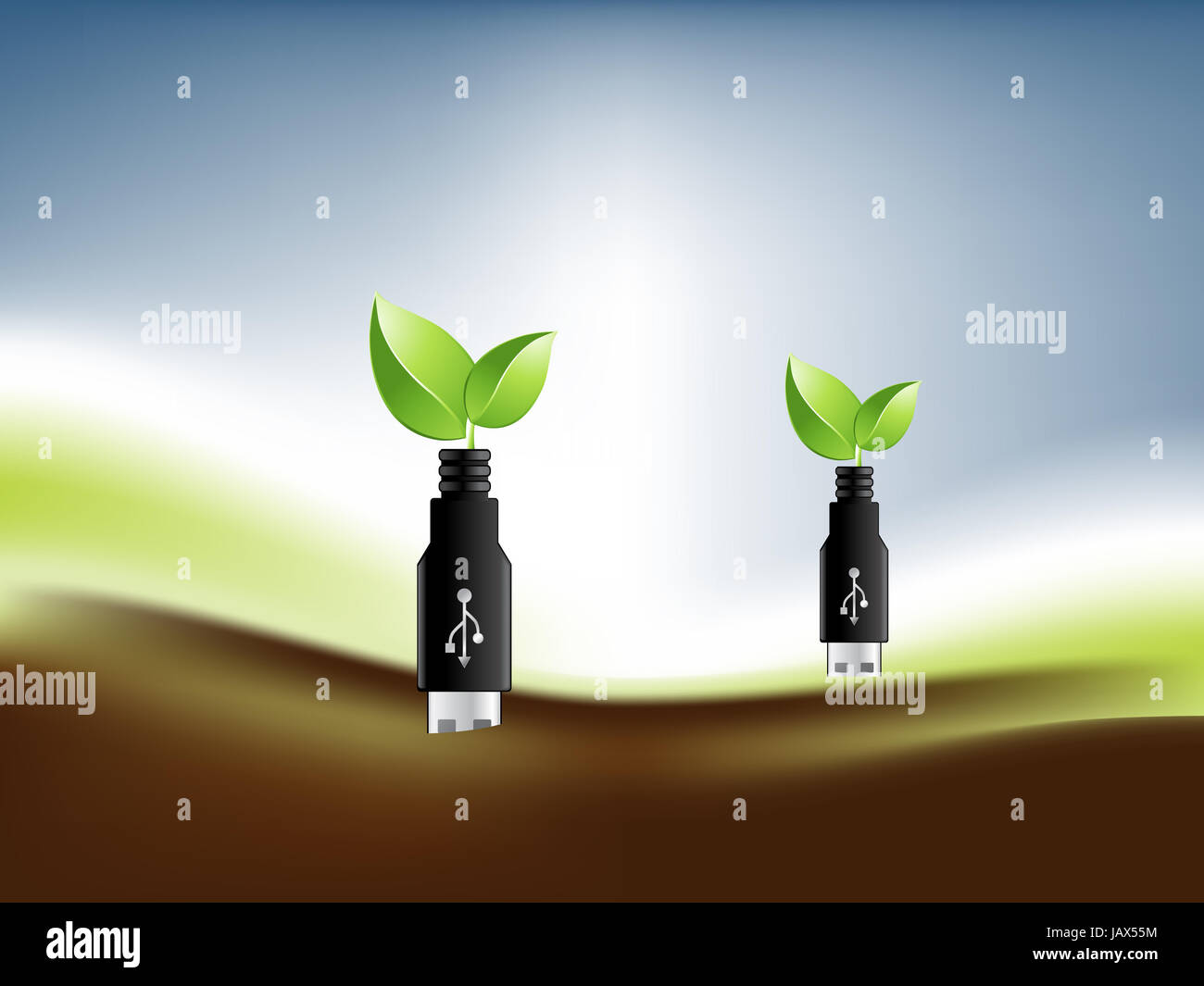 Vector illustration for clean technology concept Stock Photo - Alamy
