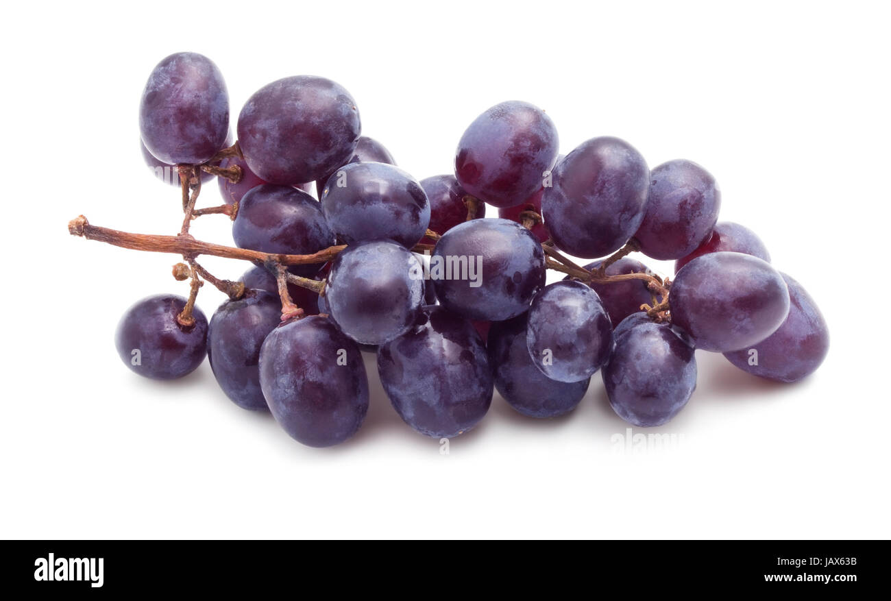 Branch of grapes isolated on white background Stock Photo - Alamy