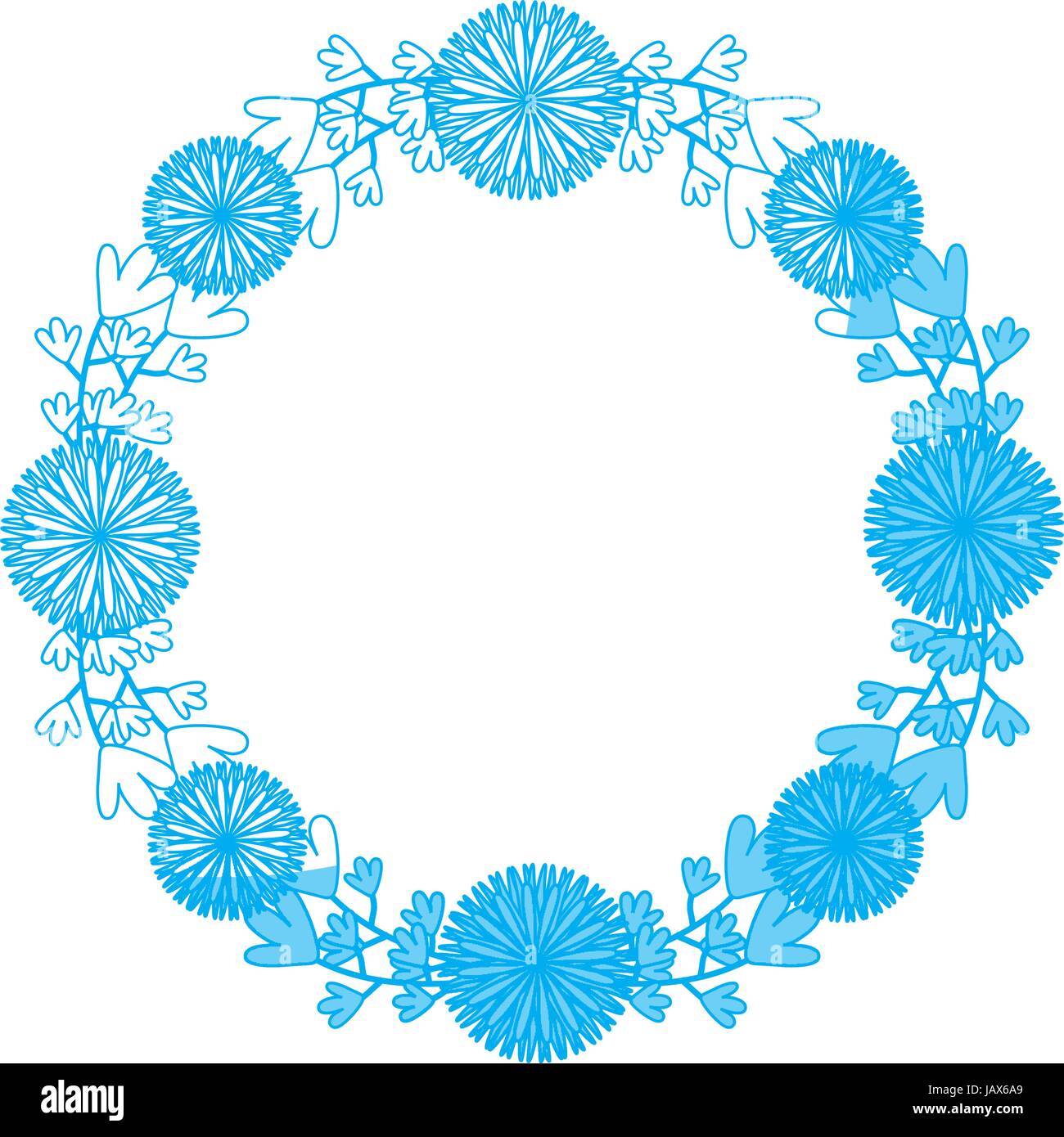 wreath of flowers icon Stock Vector Image & Art - Alamy