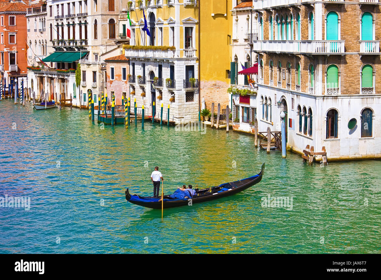 Beautiful view of famous Grand Canal in Venice, Italy Stock Photo - Alamy