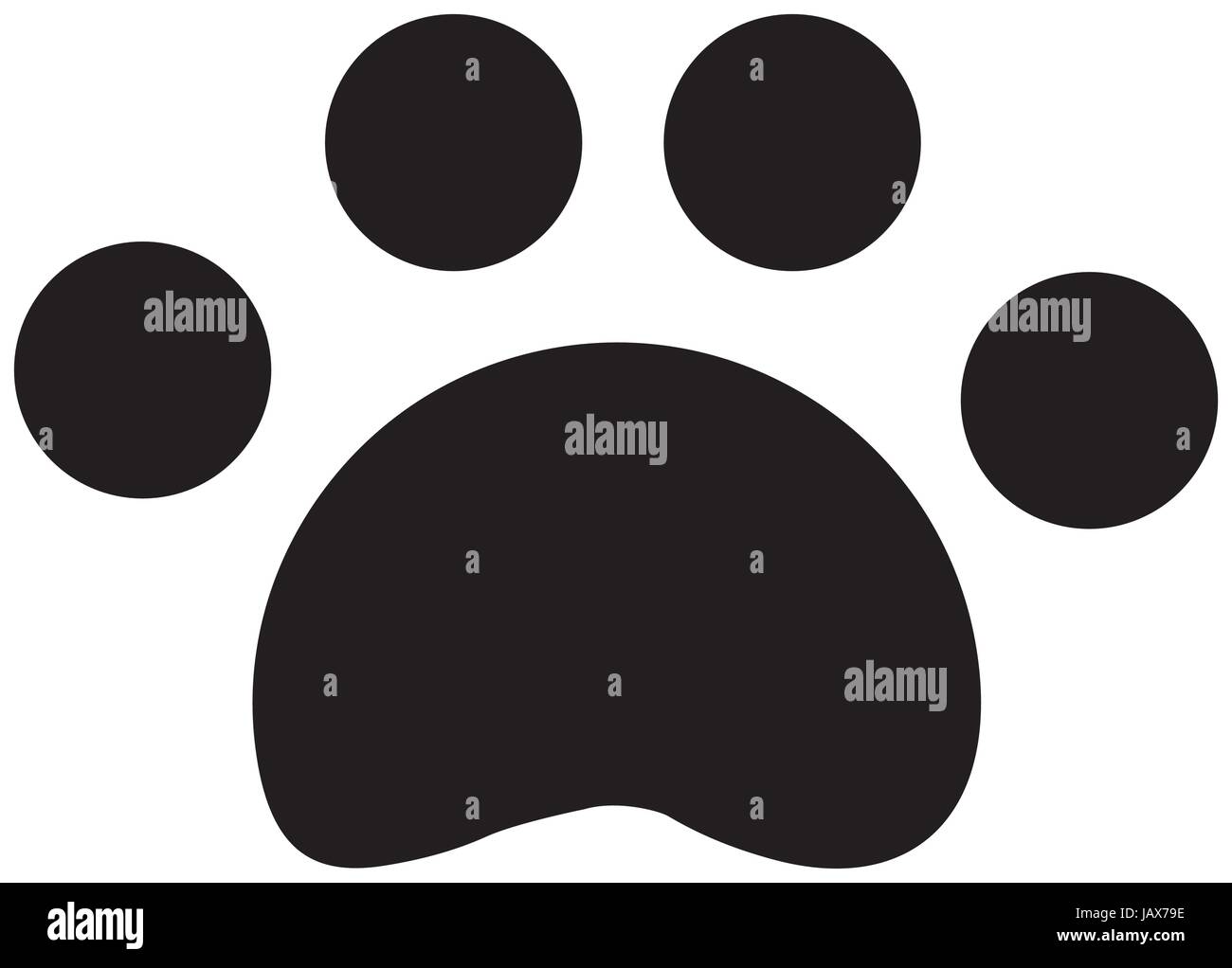 dog footprint icon Stock Vector Image & Art - Alamy