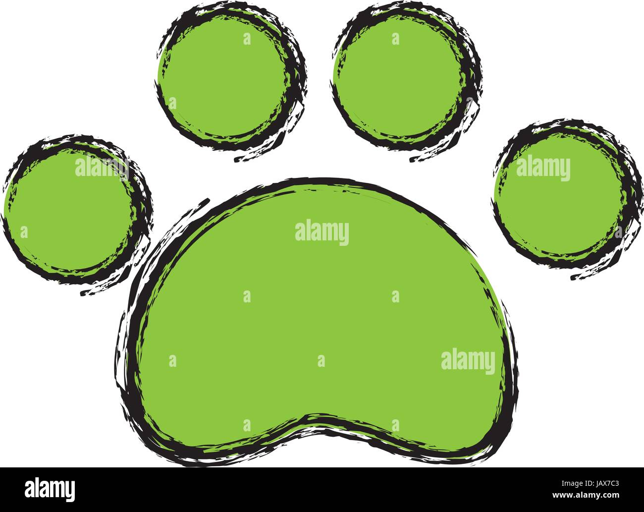 dog footprint icon Stock Vector Image & Art - Alamy