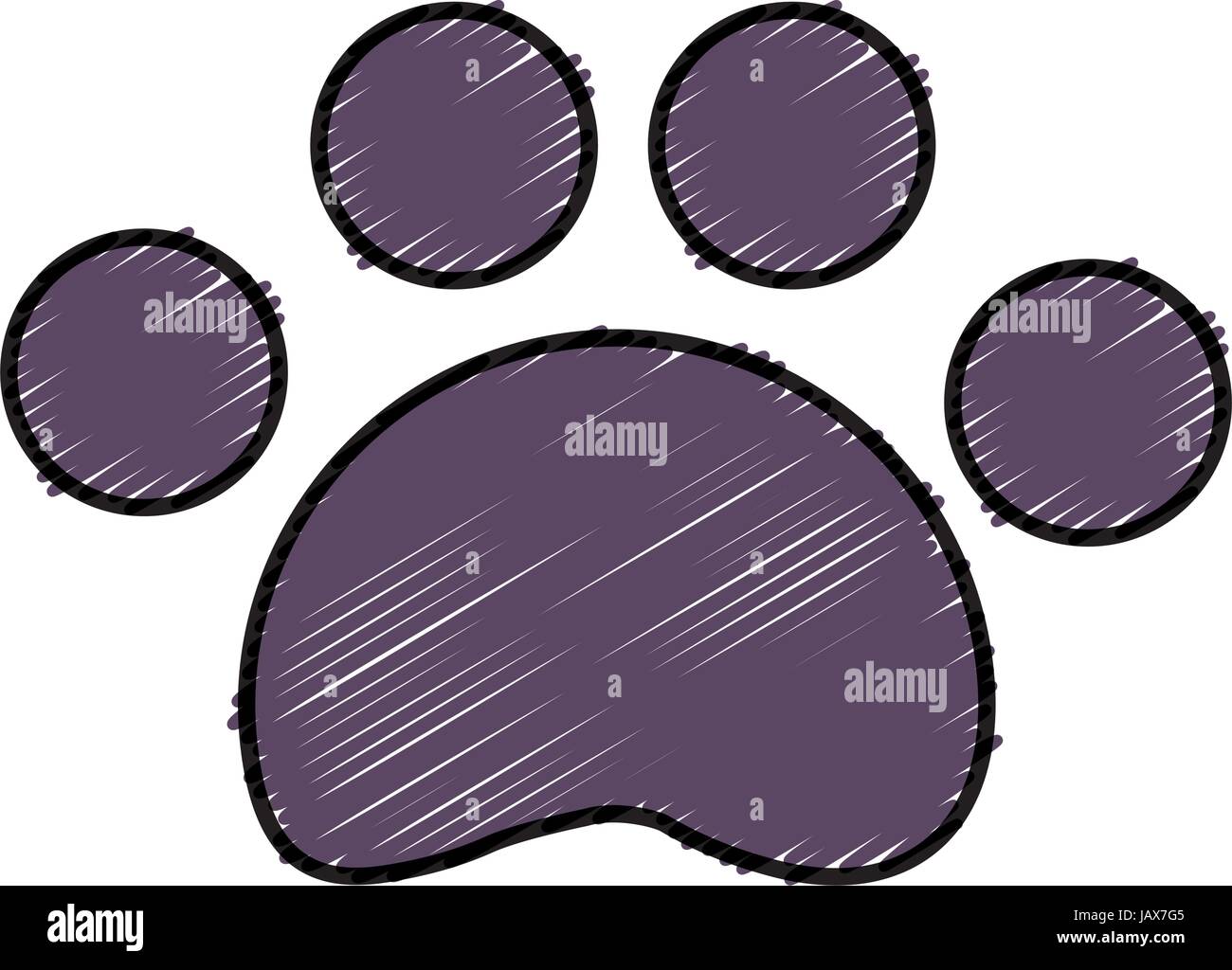 dog footprint icon Stock Vector Image & Art - Alamy