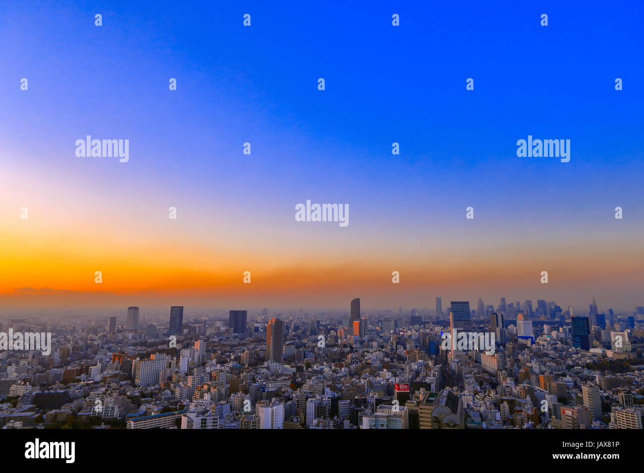 Tokyo cityscape at sunset Stock Photo - Alamy