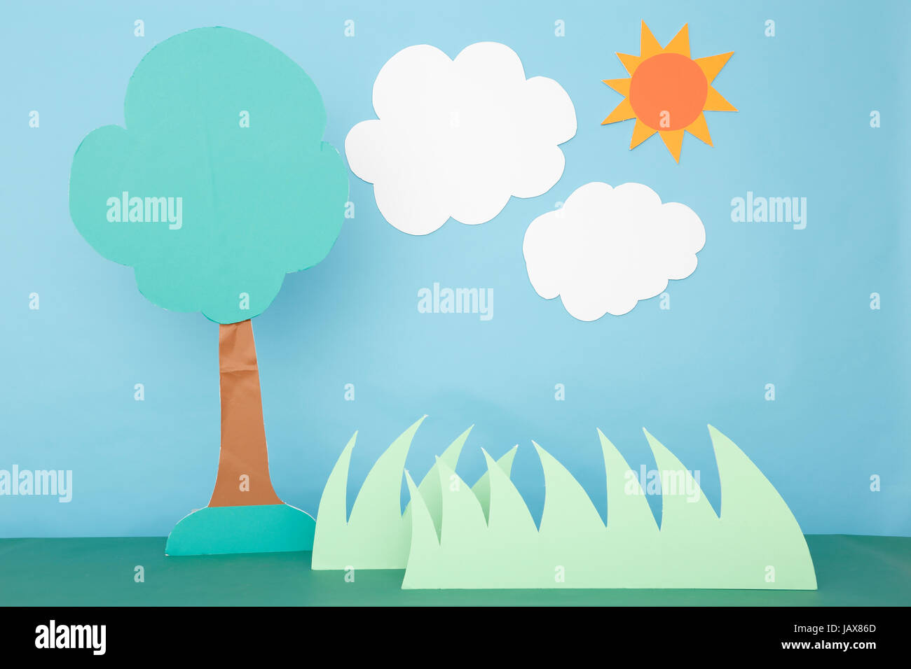 Paper craft illustration Stock Photo - Alamy