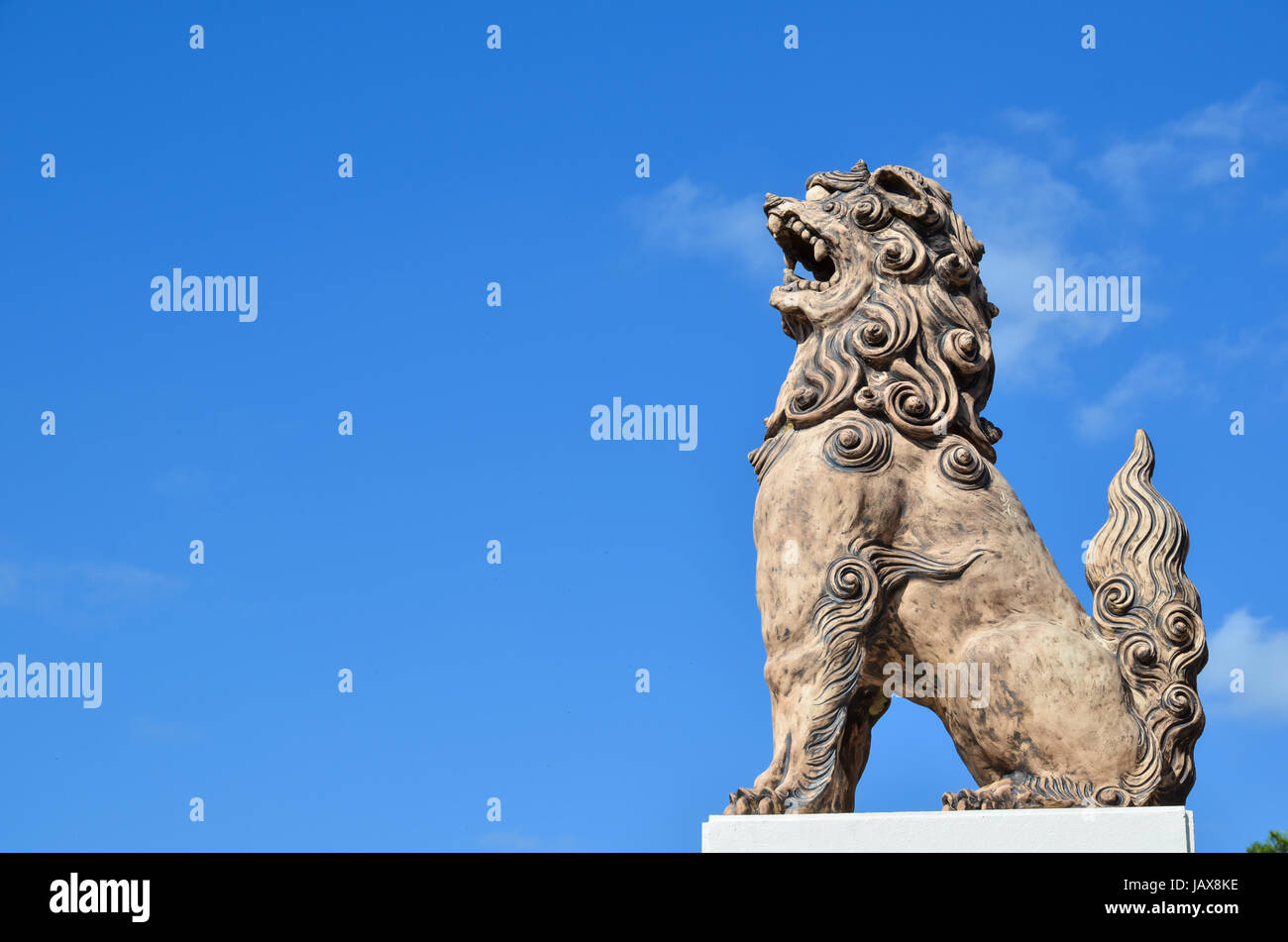 Shisa figure, a traditional guard at the japanese island Okinawa Stock ...