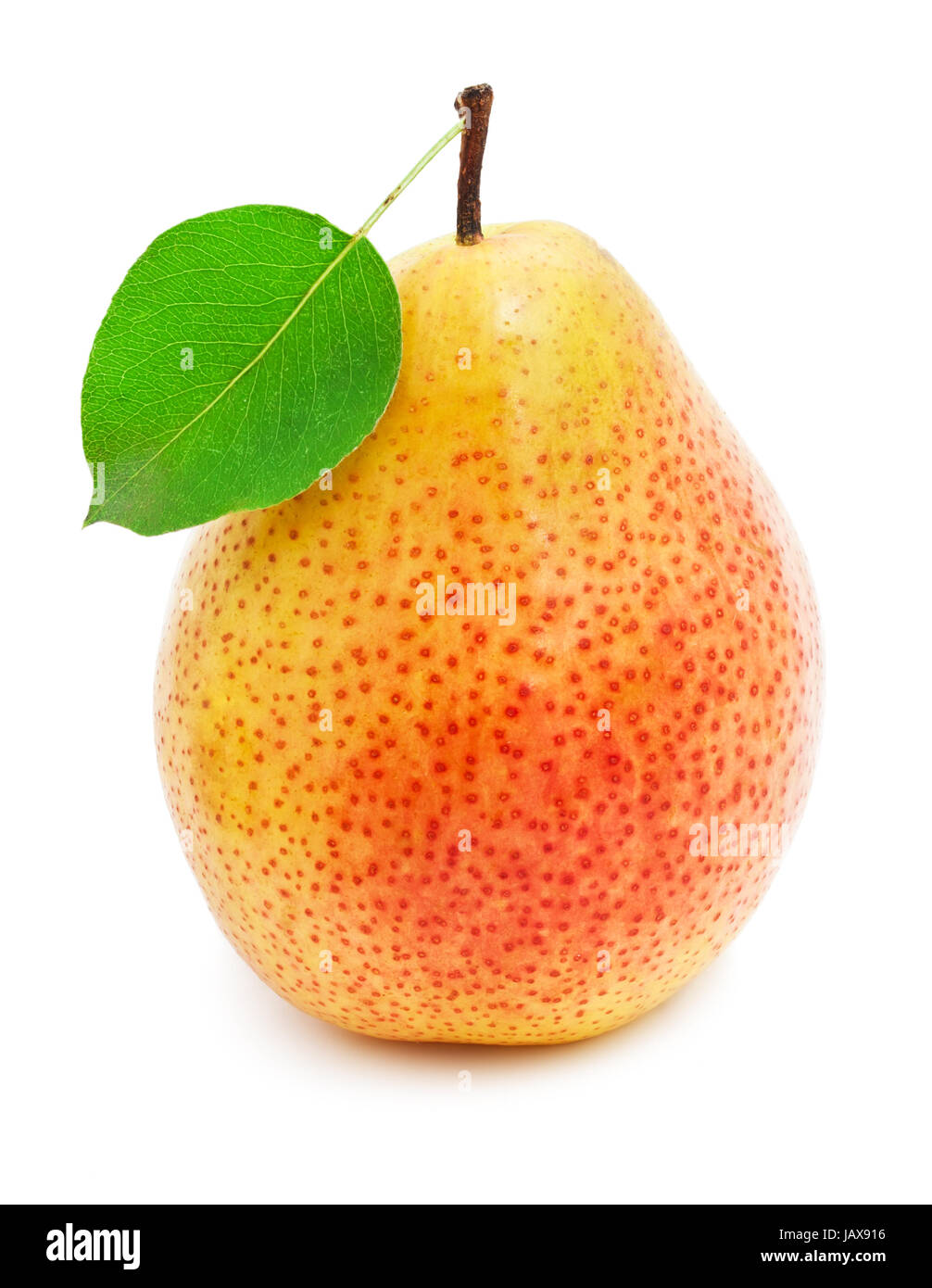 Fresh ripe pear isolated on white background Stock Photo - Alamy