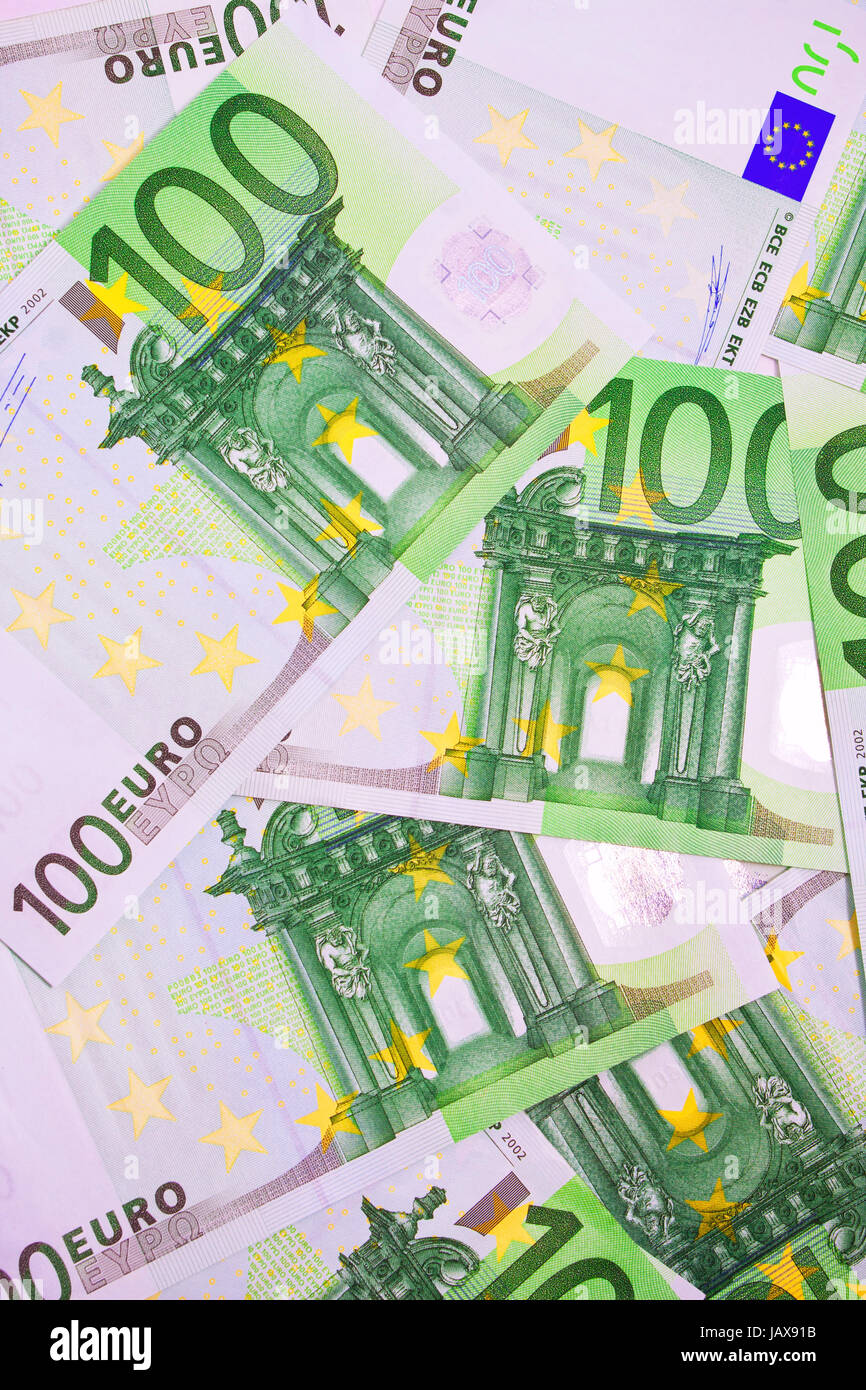 Many euro banknotes making european currency background Stock Photo - Alamy