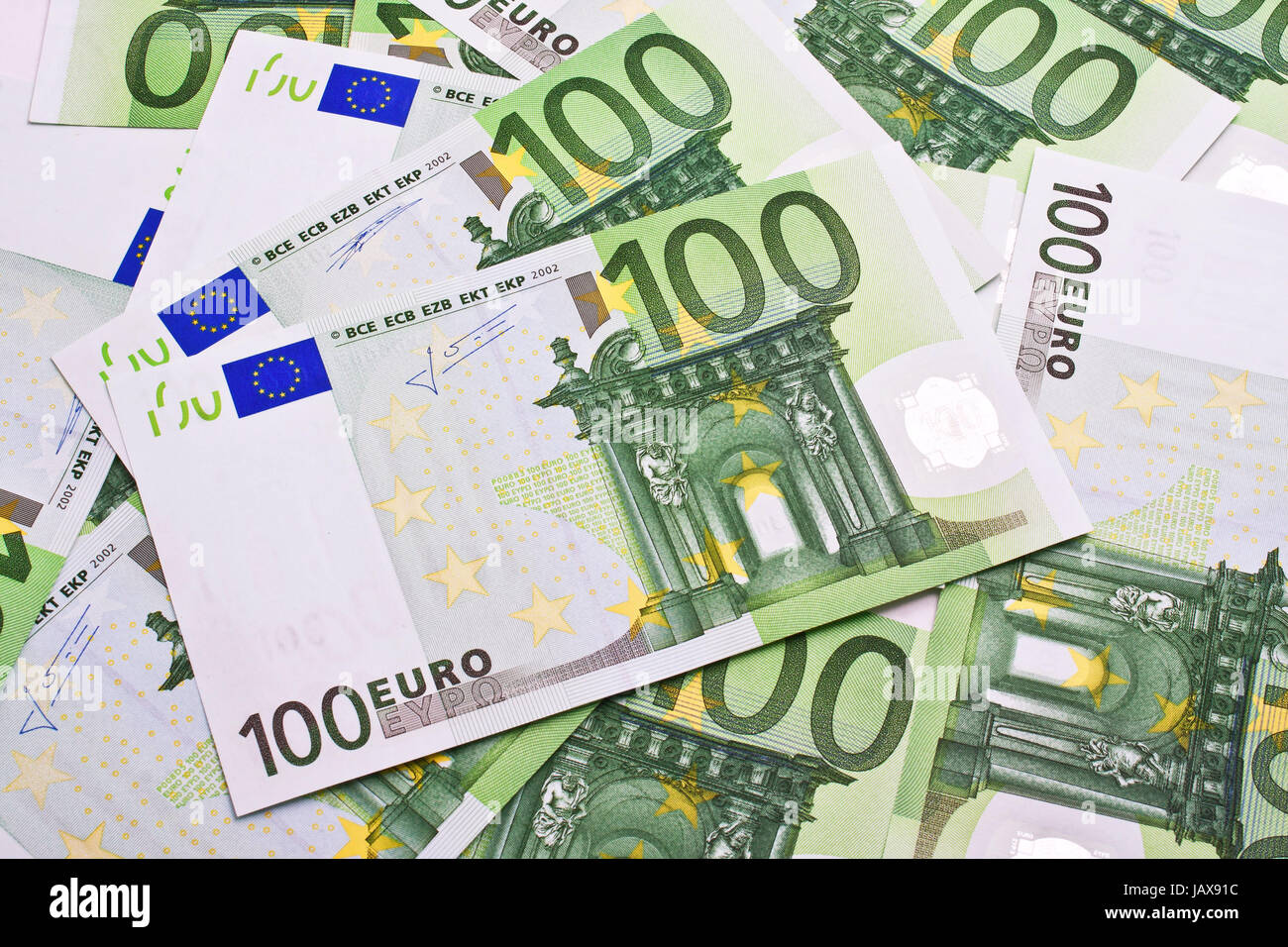 Many euro banknotes making european currency background Stock Photo - Alamy