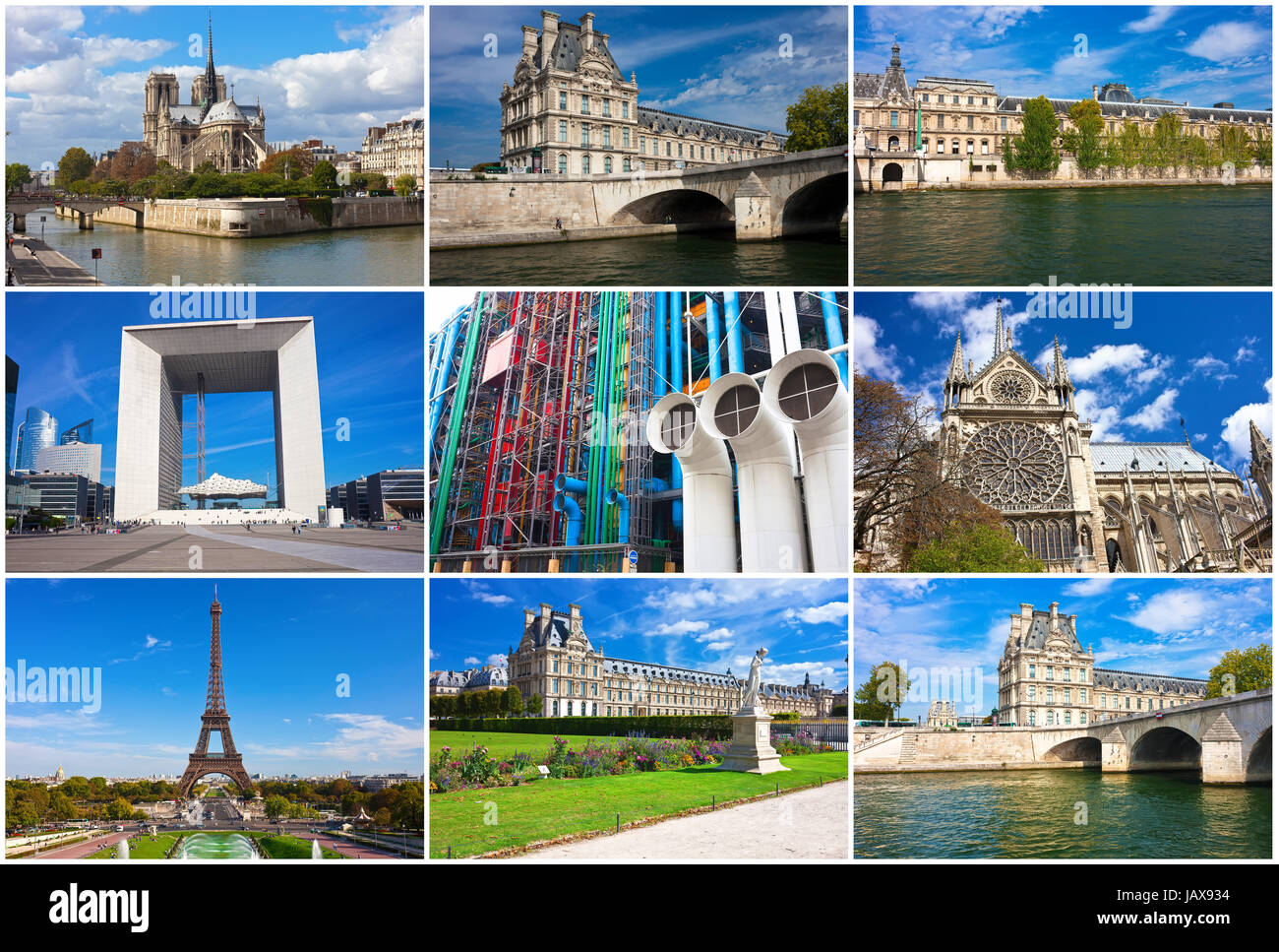 Collection of beautiful photos in Paris, France Stock Photo - Alamy