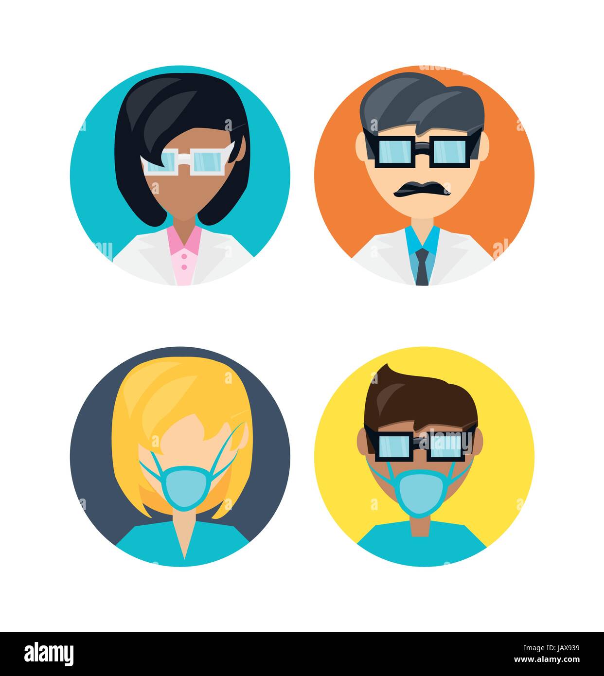 Doctor examine mask Cut Out Stock Images & Pictures - Alamy