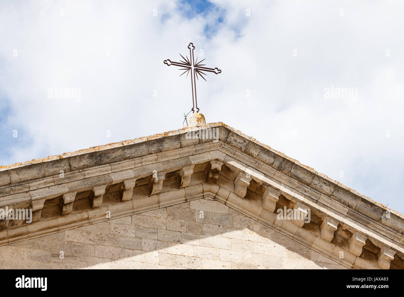 Ancient cross on medieval cathedral hi-res stock photography and images ...
