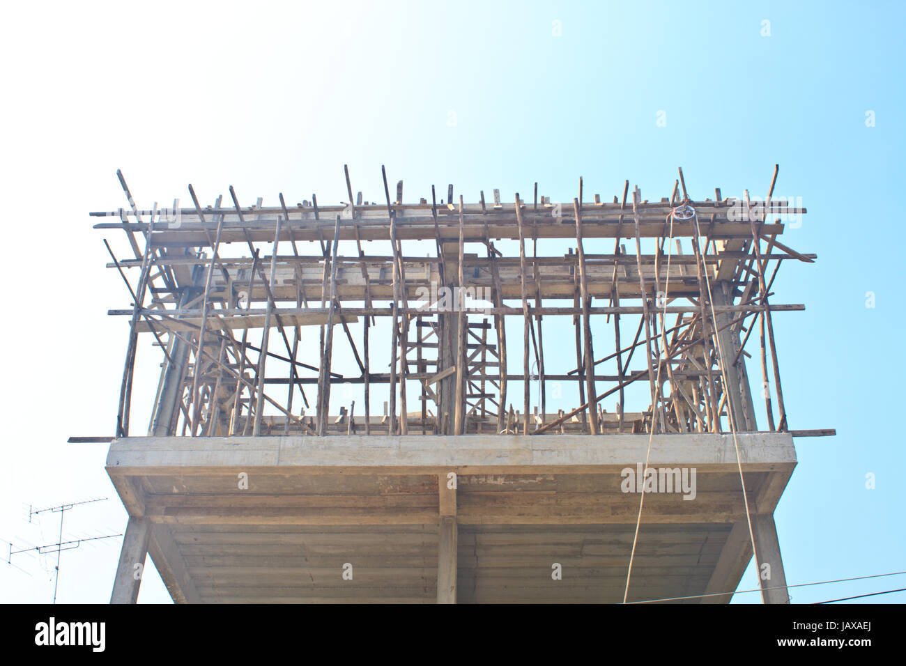 new building construction site, close up detail construction Stock ...