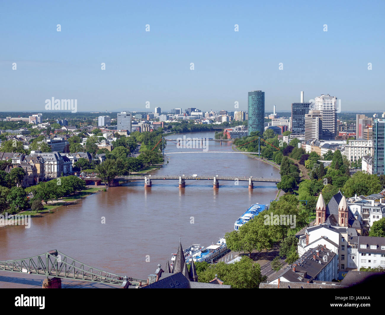 Aerial view of Frankfurt am Main in Germany Stock Photo - Alamy