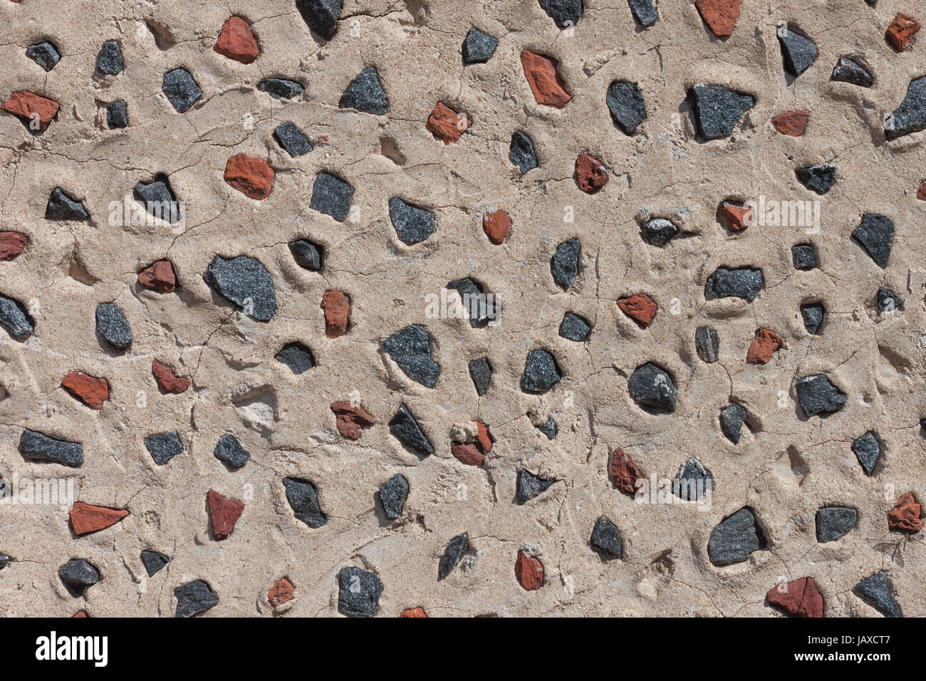 The decorative stone wall and beautiful beach theme background texture ...