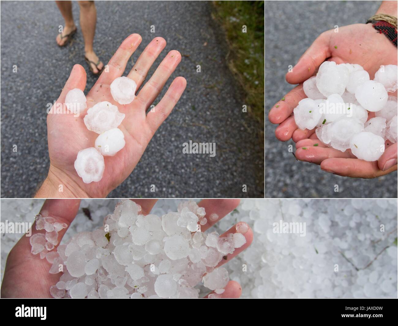 Hand large ball hail hi-res stock photography and images - Alamy