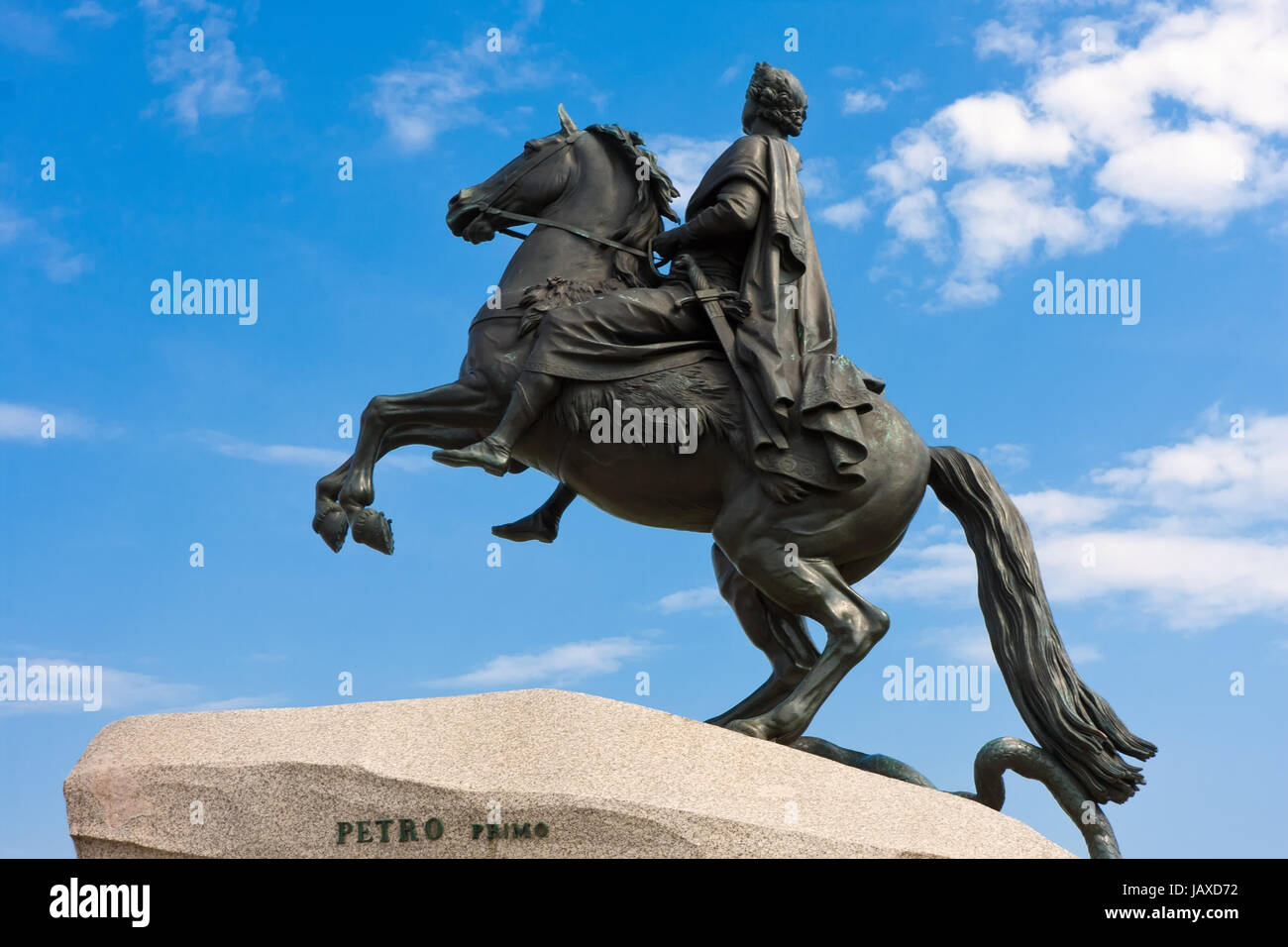 Monument of Peter the First, Saint Petersburg , Russia Stock Photo - Alamy