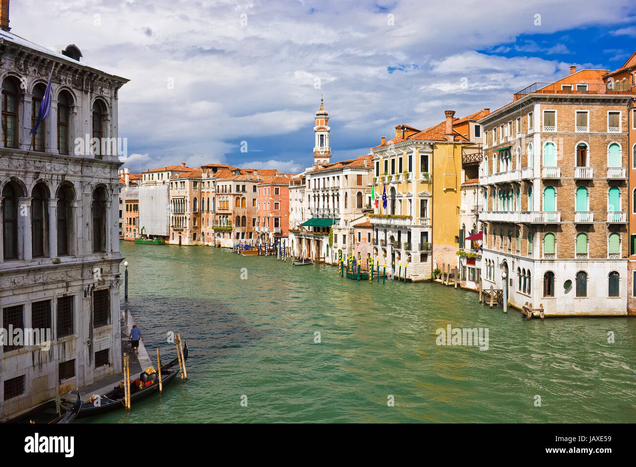 Beautiful view of famous Grand Canal in Venice, Italy Stock Photo - Alamy