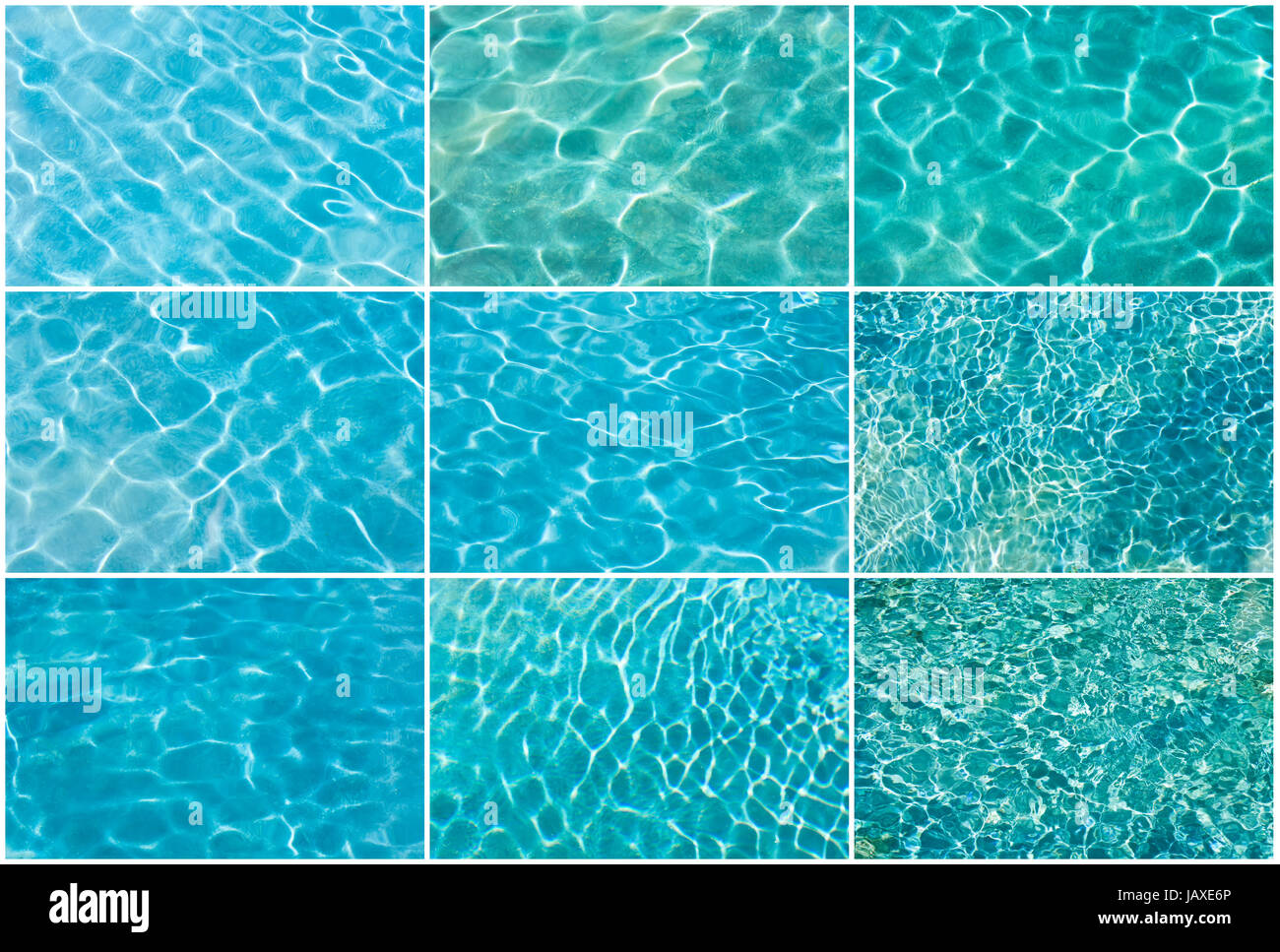 Blue and transparent sea water texture pattern Stock Photo - Alamy