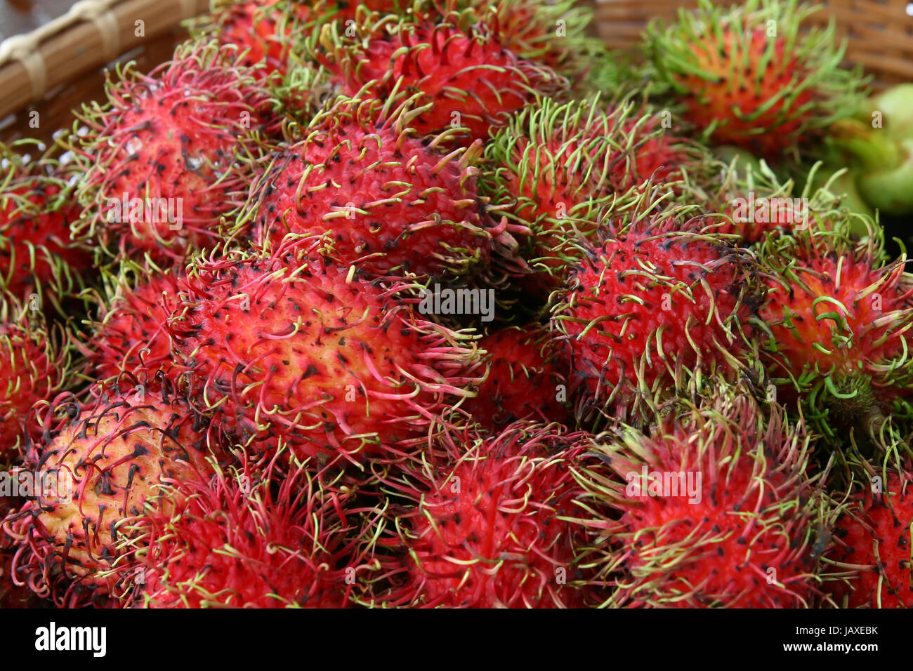 Rambutan Tropical Thai's fruit Stock Photo - Alamy