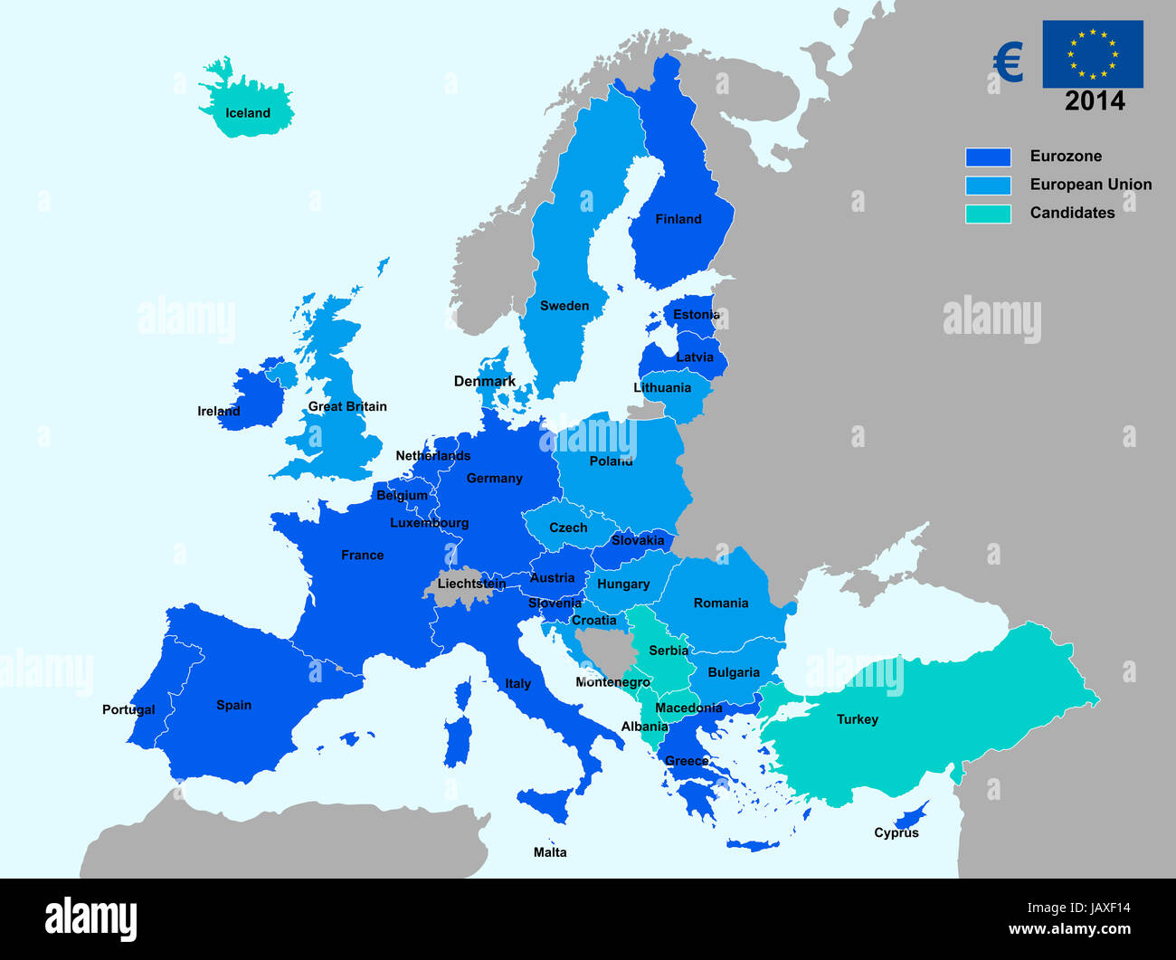 Eurozone Map High Resolution Stock Photography and Images - Alamy