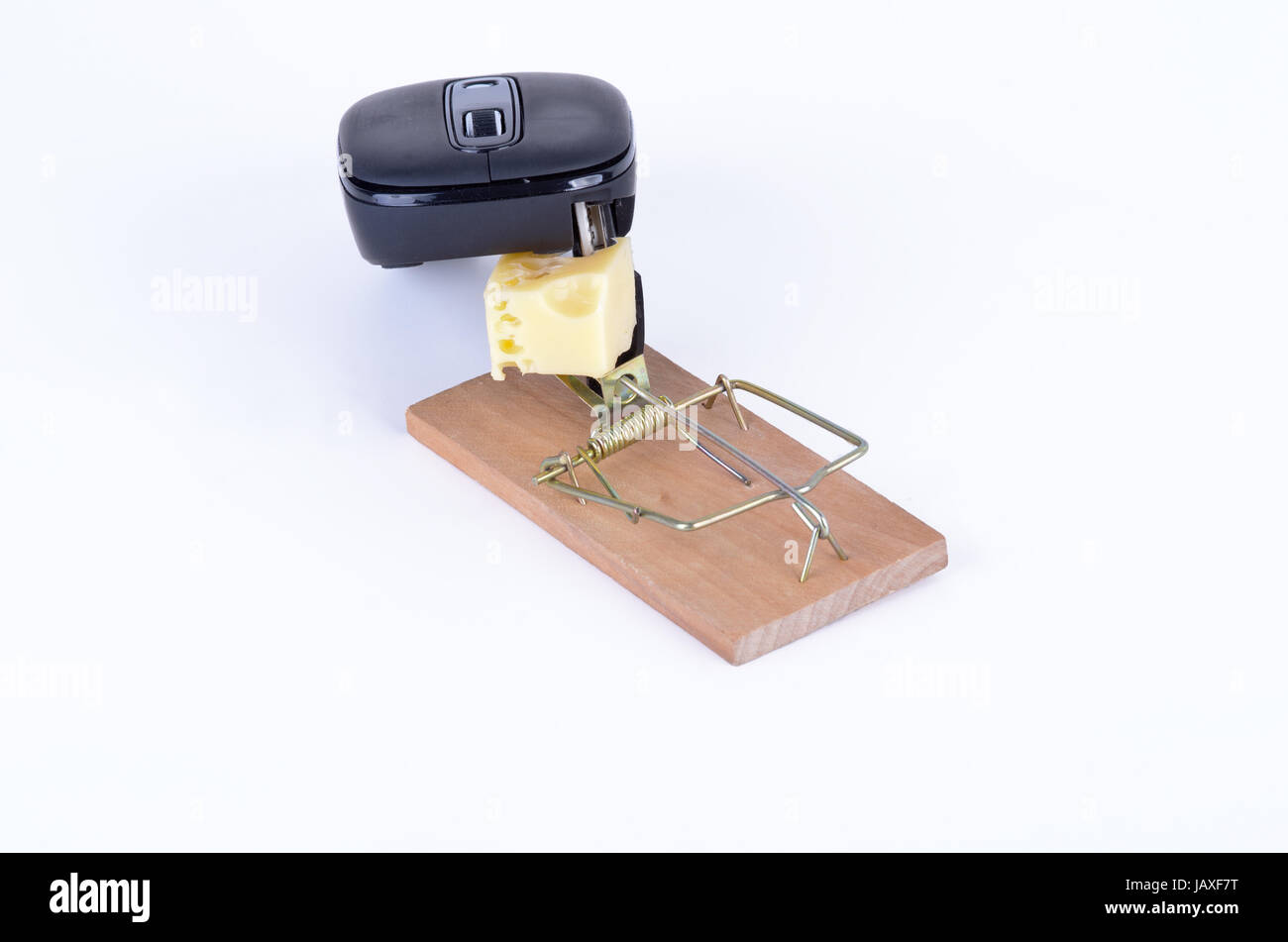 Photo of mouse trap on white background Stock Photo - Alamy