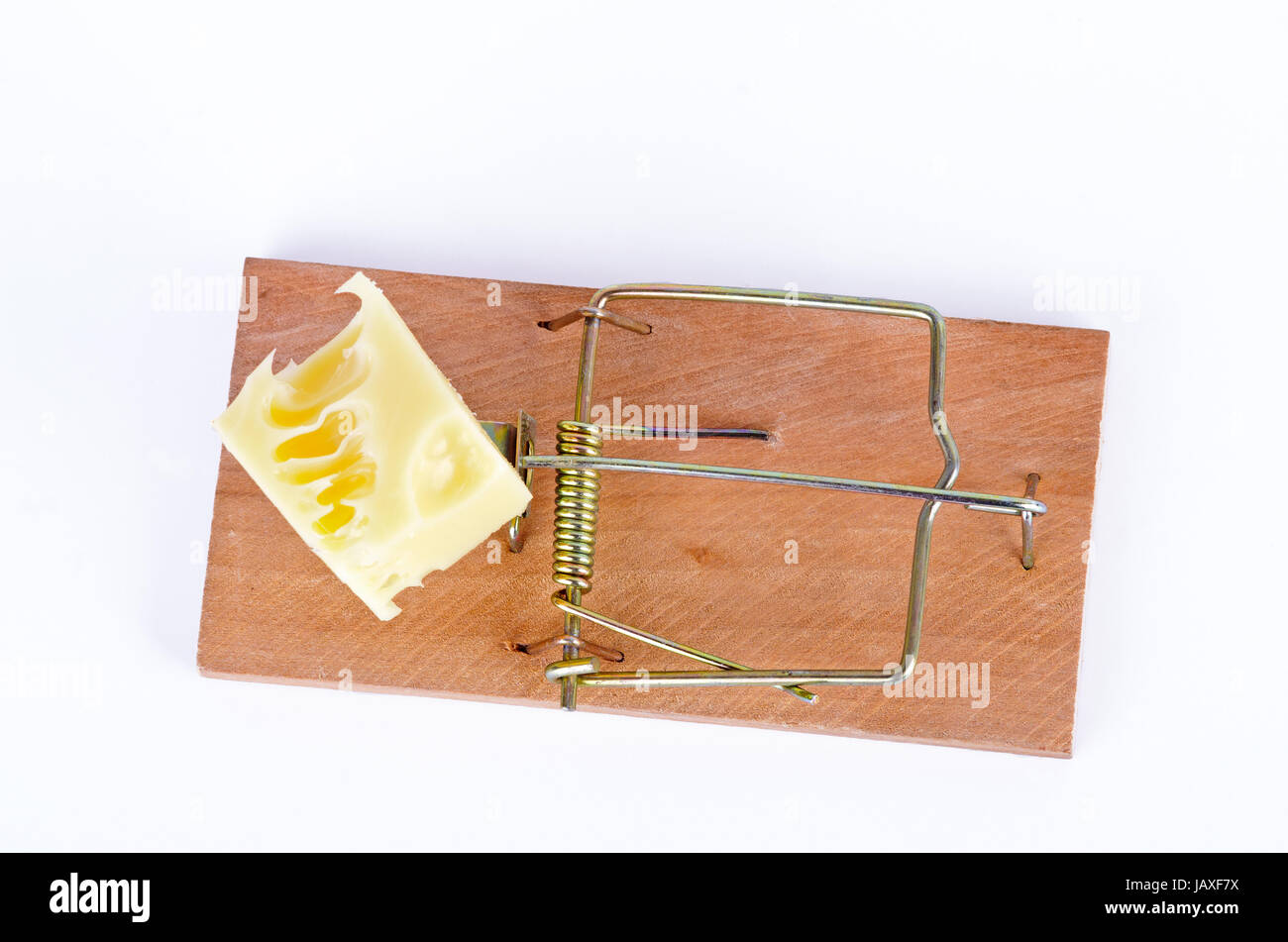 Photo of mouse trap on white background Stock Photo - Alamy