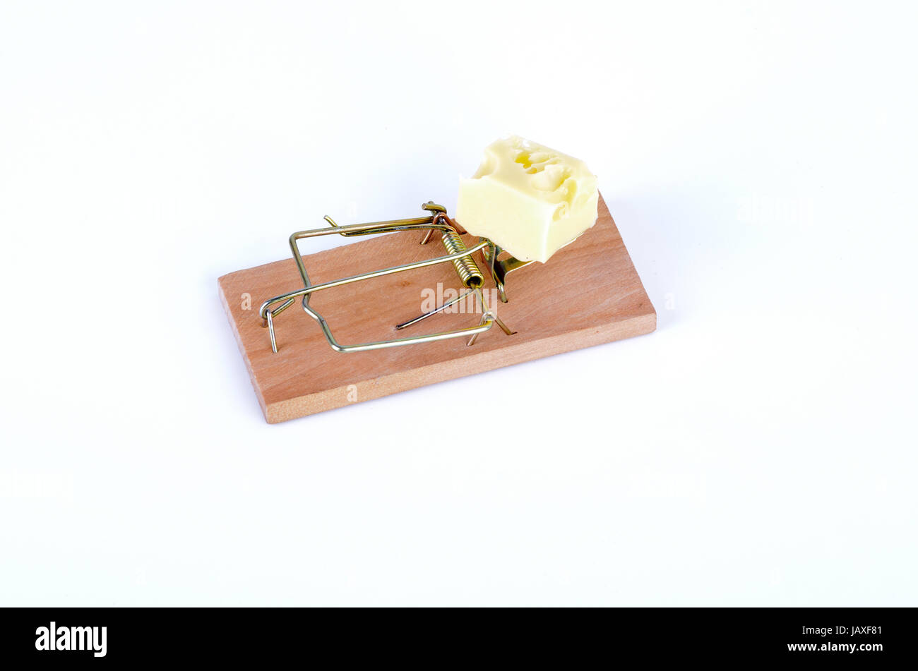 Photo of mouse trap on white background Stock Photo - Alamy