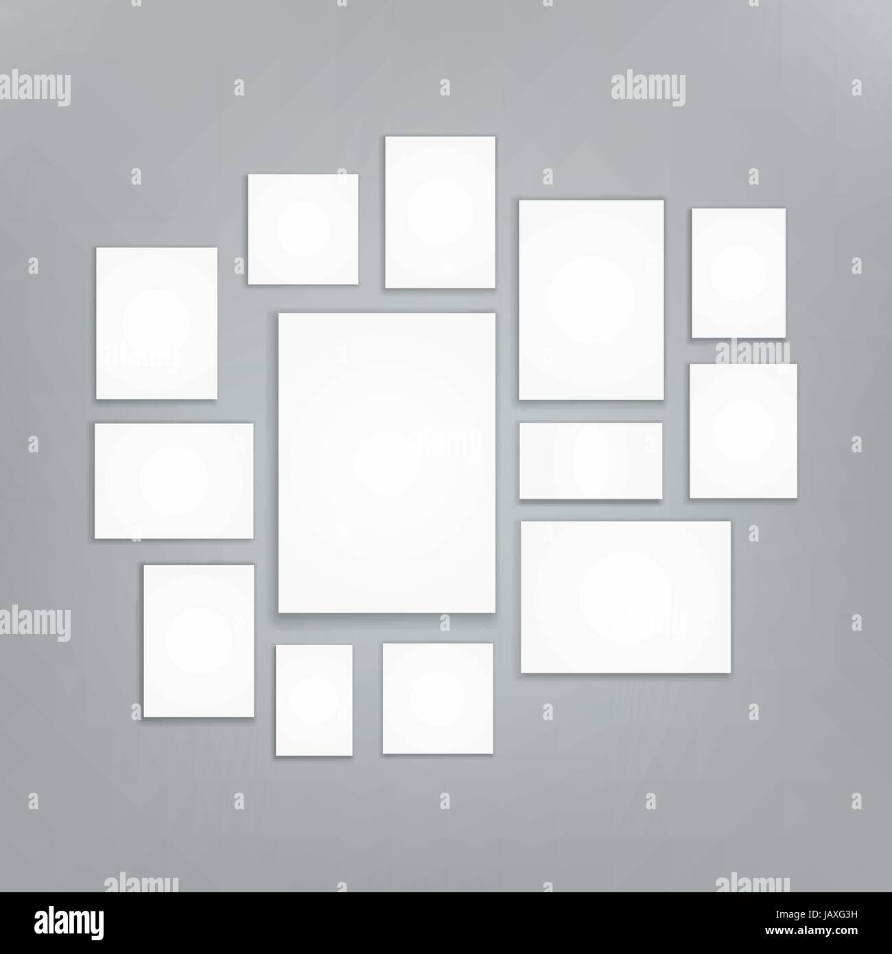Blank white 3d Paper Canvas Vector. Empty Paper Sheet Illustration ...