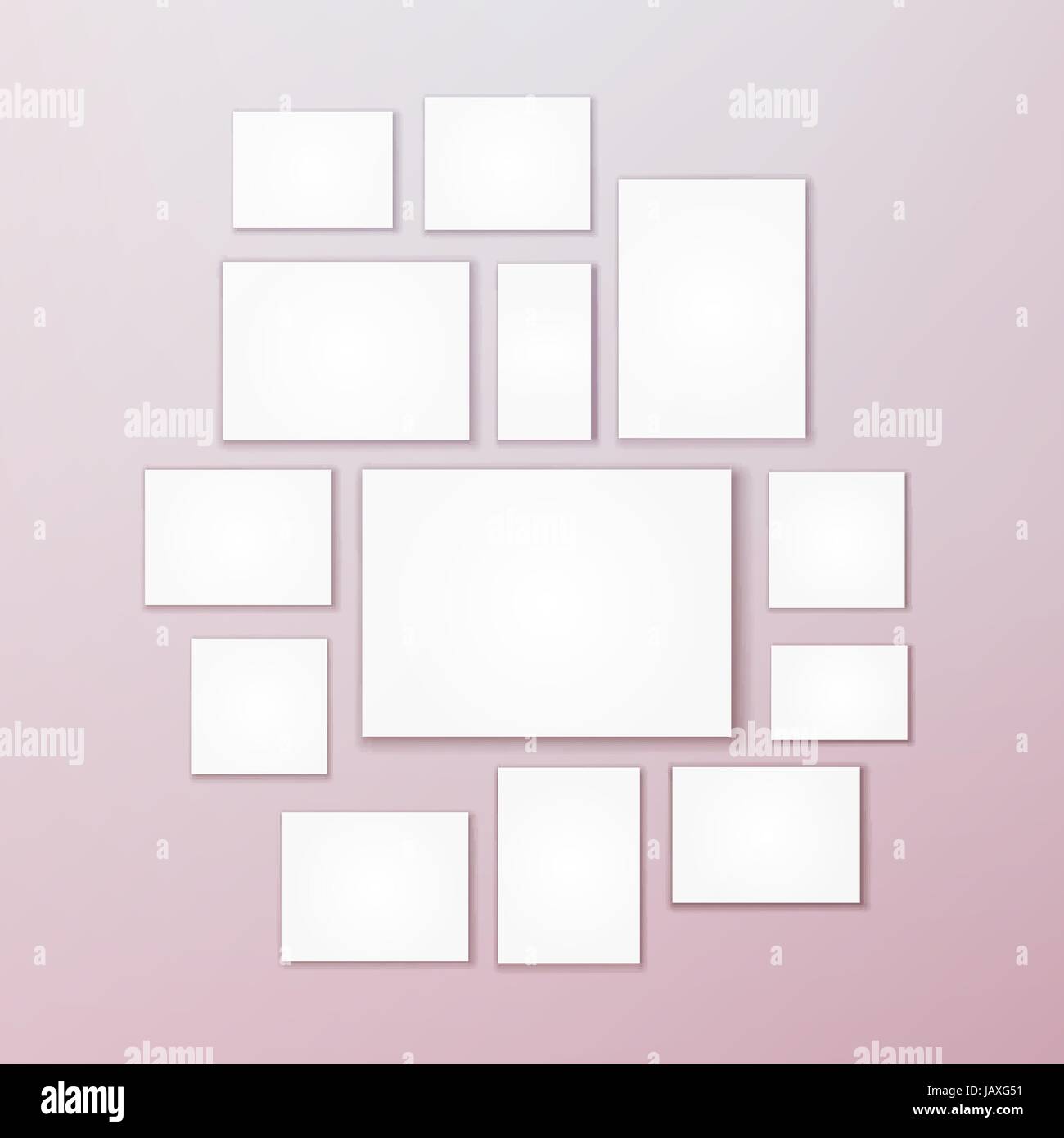 Blank white 3d Paper Canvas Vector. Empty Paper Sheet Illustration ...