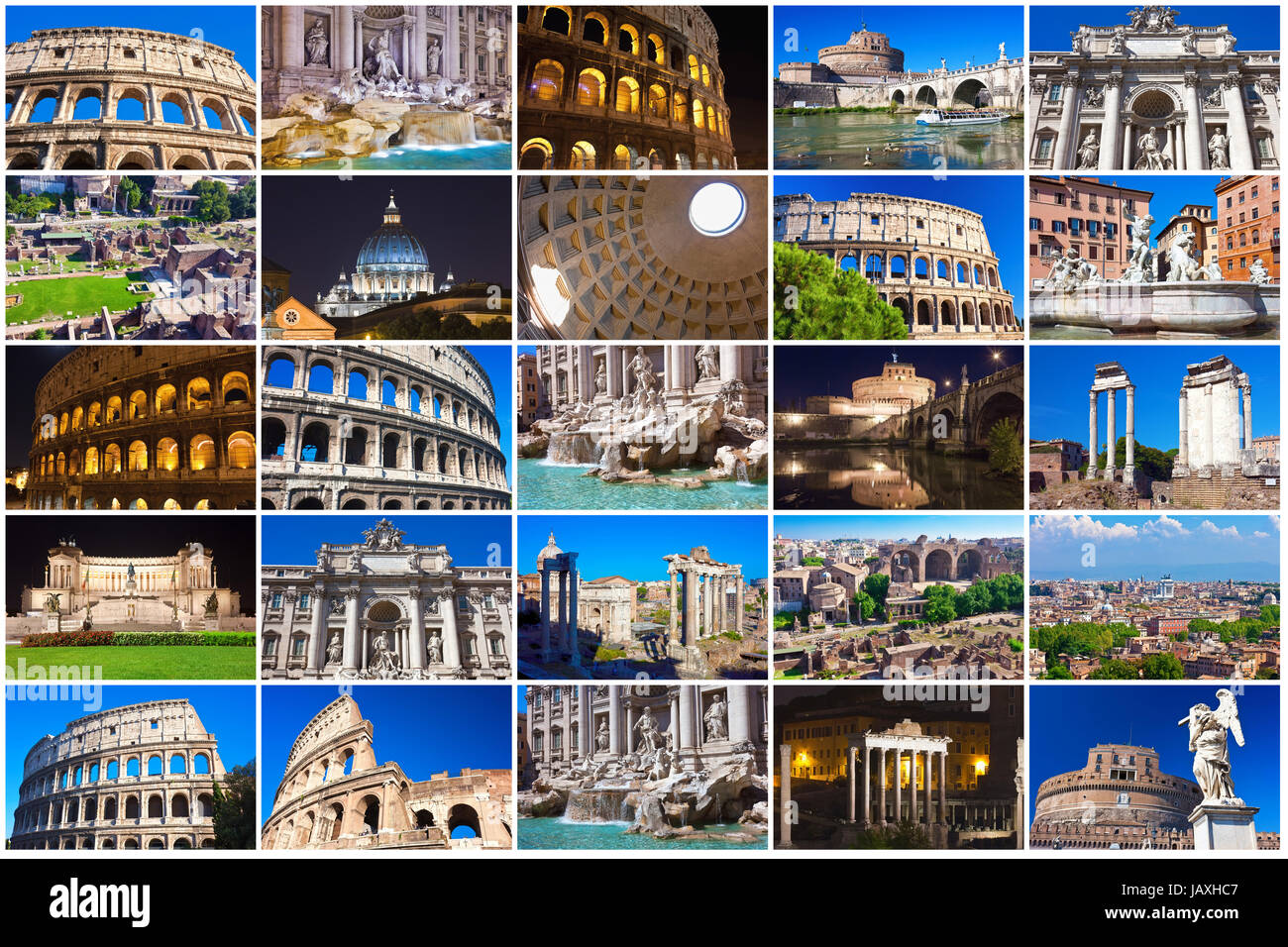 Collection of beautiful photos in Rome, Italy Stock Photo - Alamy