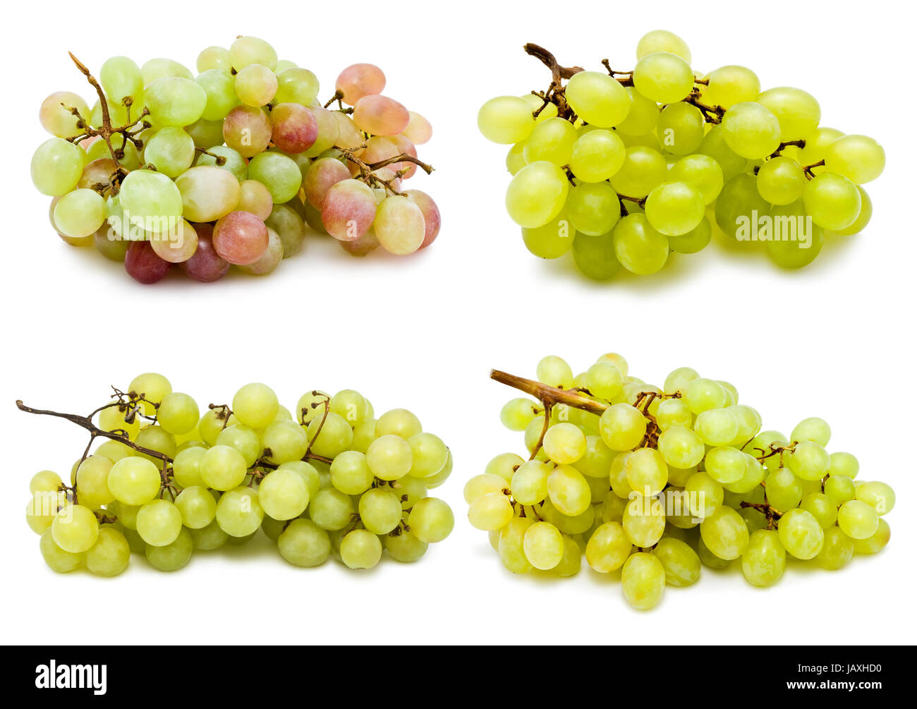 Collection of grapes isolated on white background Stock Photo - Alamy