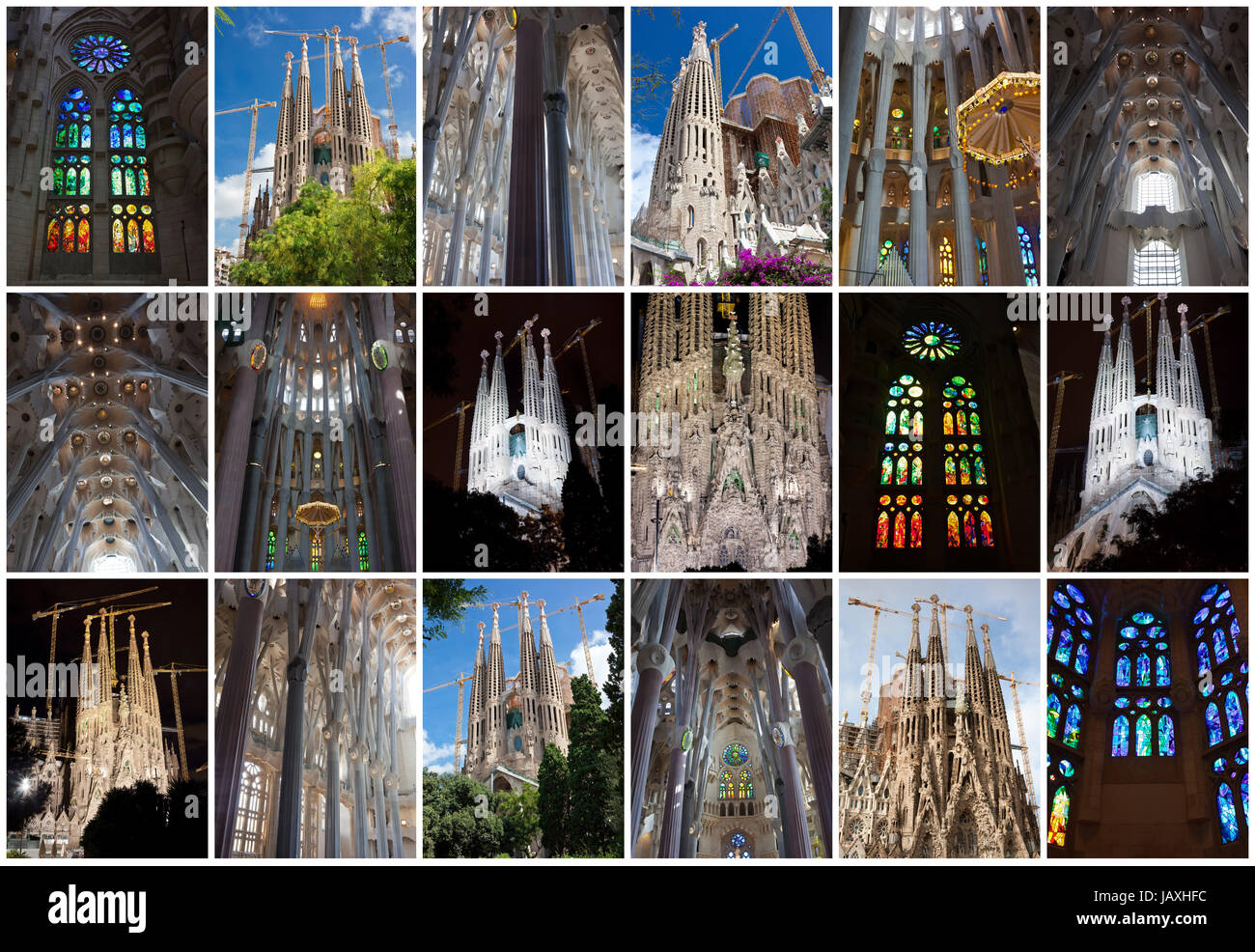 Famous architecture masterpiece Sagrada Familia in Barcelona, Spain ...