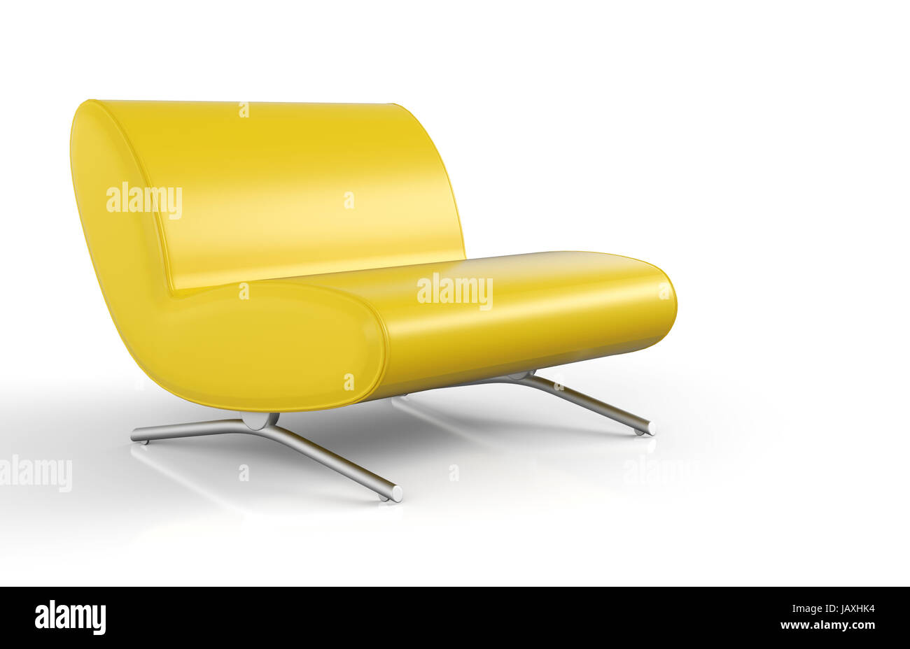 Big Yellow Chair Stock Photo - Alamy
